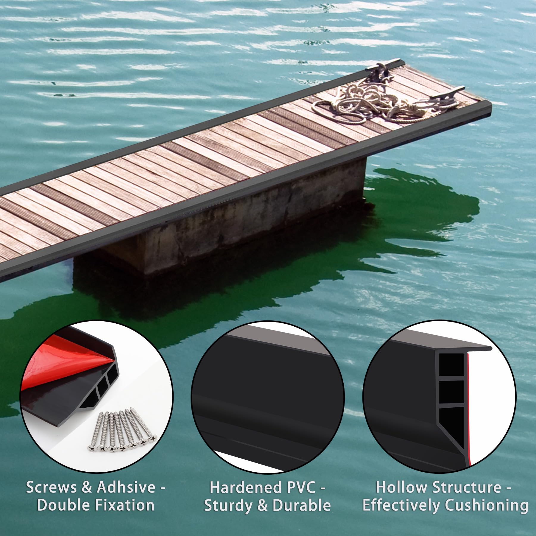 Snapklik.com : Gaahing Heavy-Duty Boat Dock Side Bumper, Full Face Dock ...