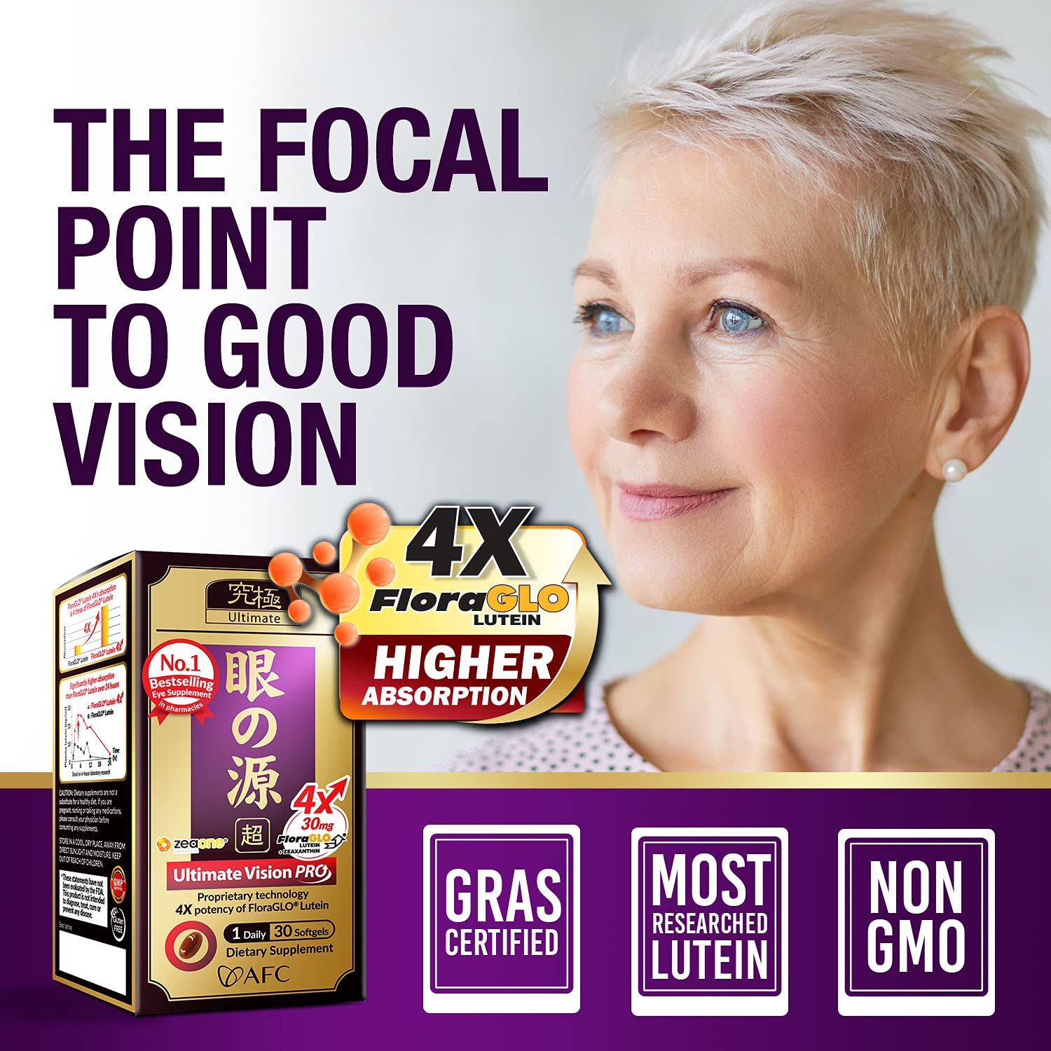 AFC Japan Ultimate Vision PRO Eye Formula With FloraGLO Lutein 4X afc-japan-ultimate-vision-pro-eye-formula-with-floraglo-lutein-4x