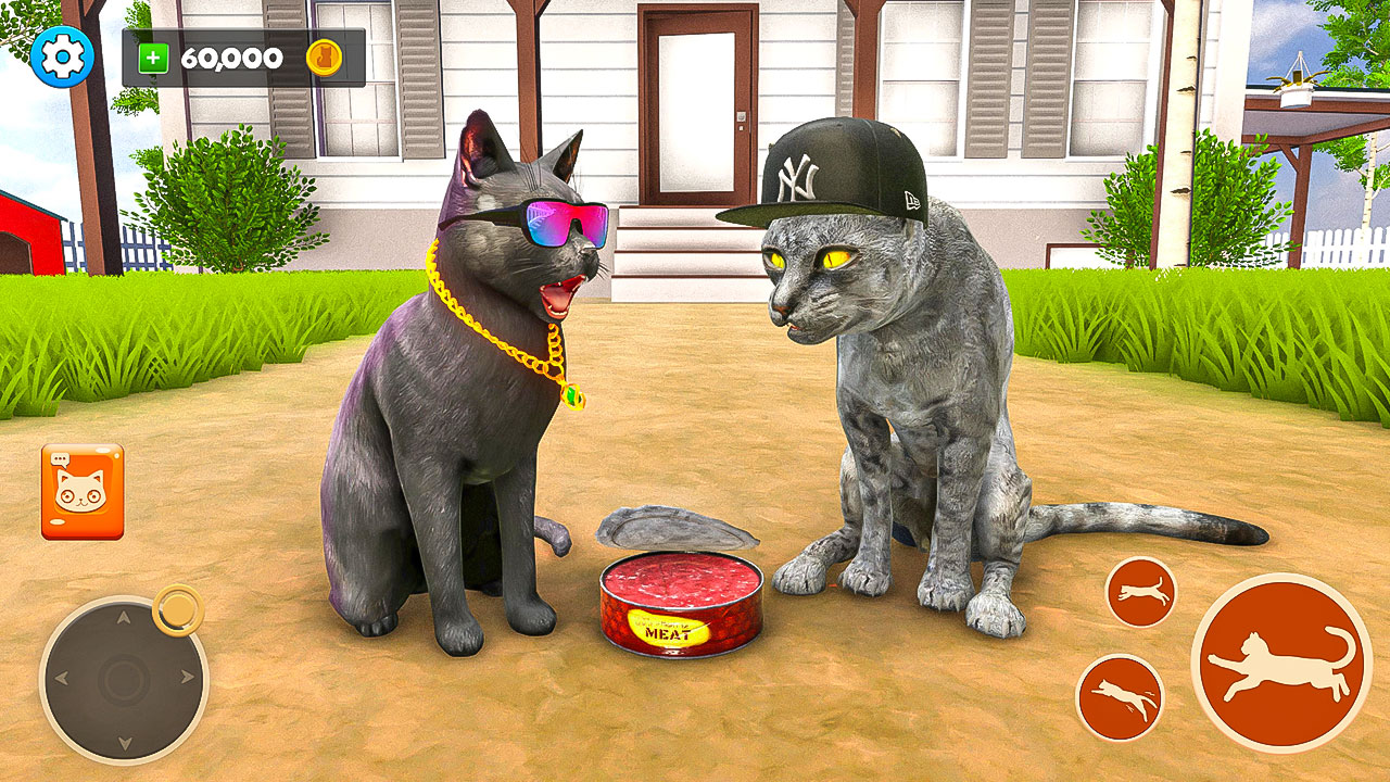Cat Simulator Crazy Cat Pet Life Games 3D: Virtual Little Crazy Cat ...
