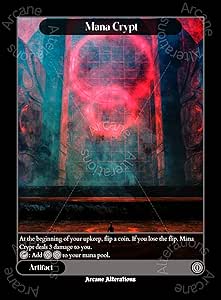 Amazon.com: Mana Crypt - Altered Art Custom Card : Office Products
