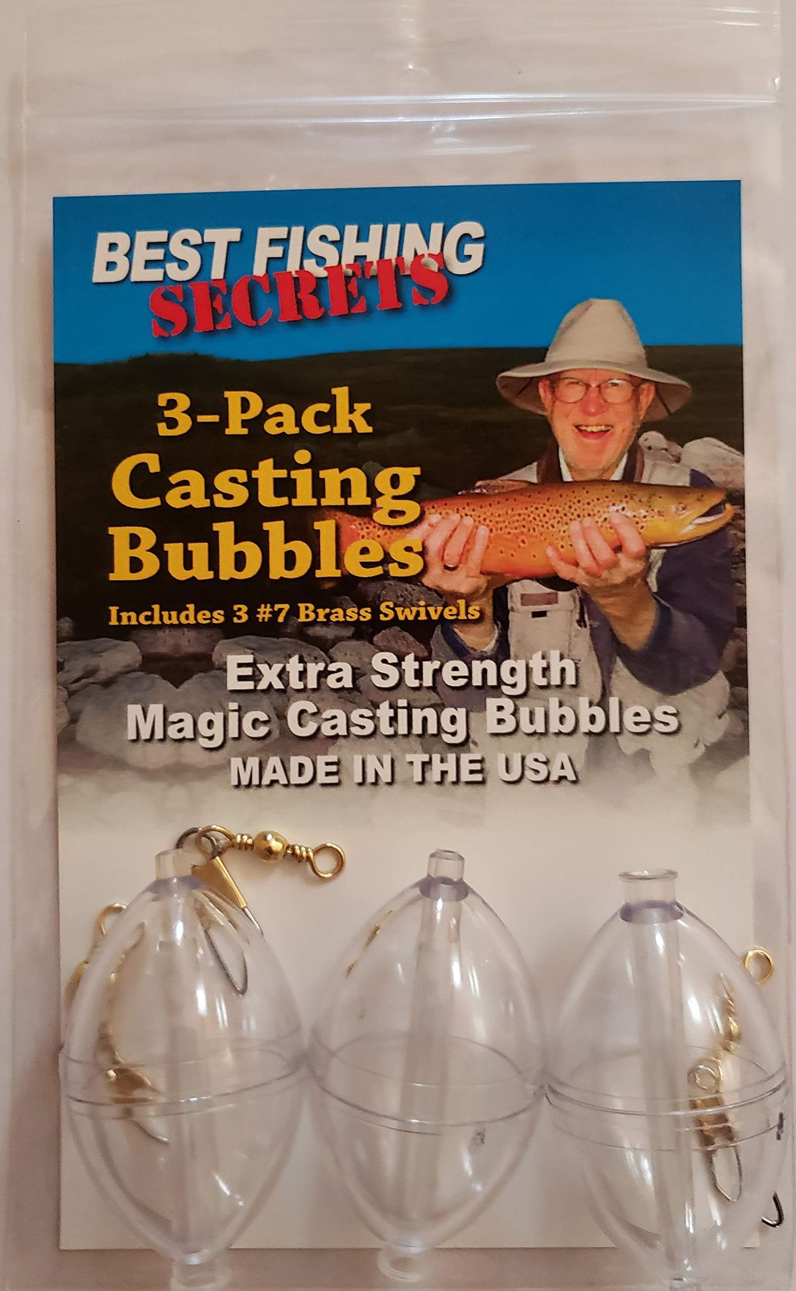 Amazon.com: 3-Pack Casting Bubbles 1 1/8" X 1 3/4" : Sports & Outdoors
