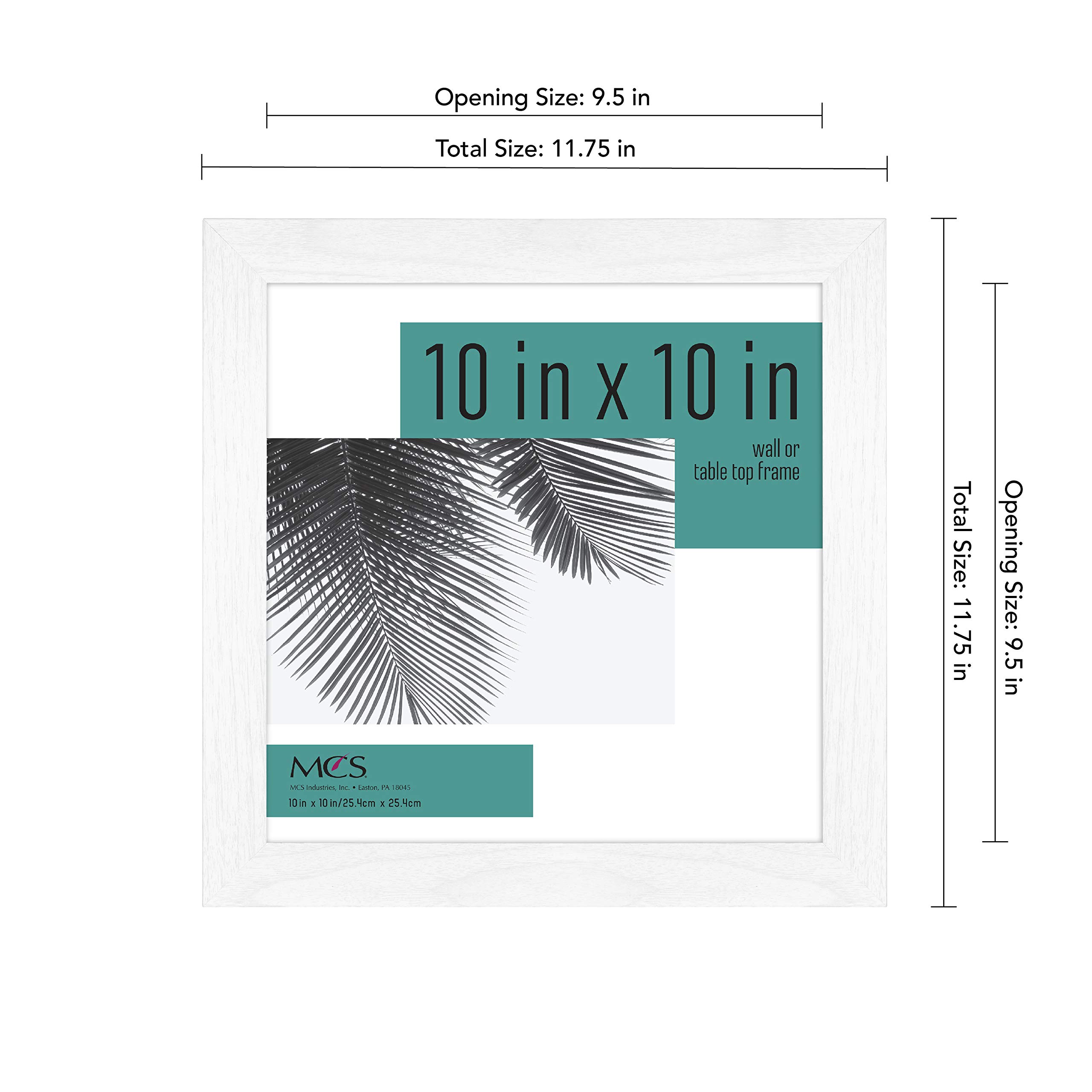 Snapklik.com : MCS Studio Gallery 10x10 Picture Frame White Woodgrain ...