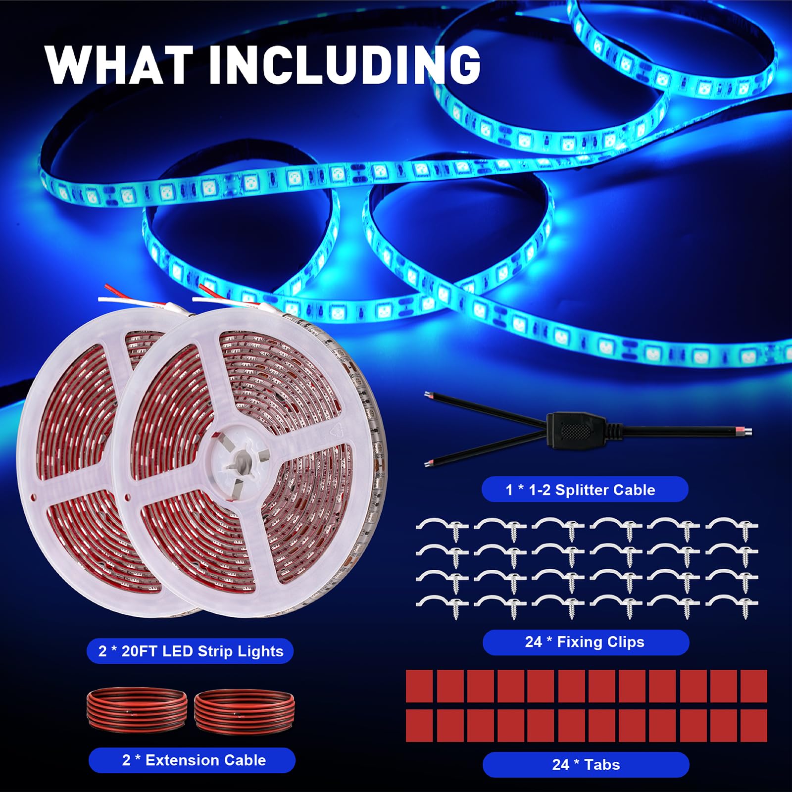 Snapklik.com : JUIOHAKY 40FT Boat LED Strip Lights 12V Waterproof ...