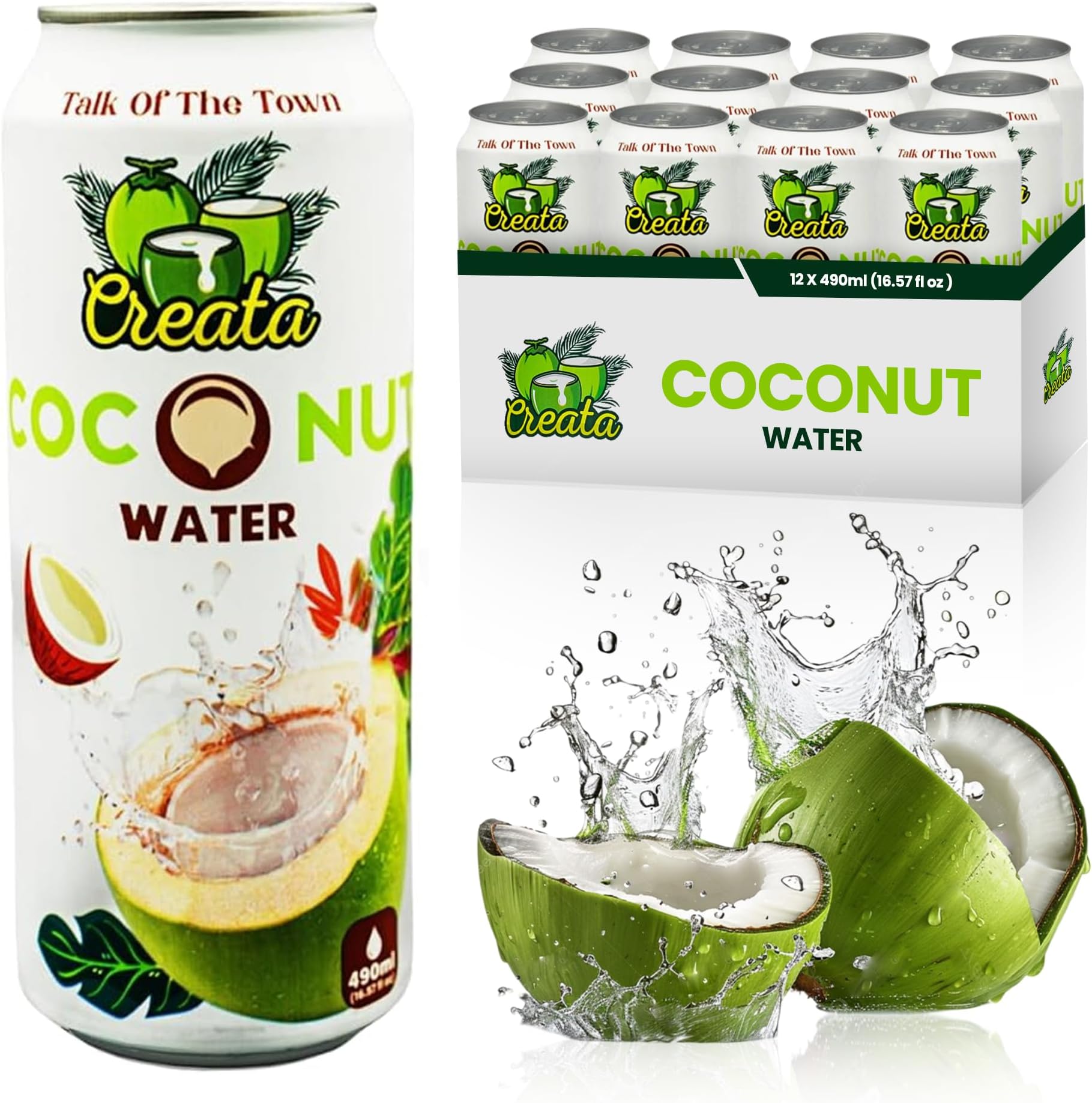 Amazon.com : 100 Coconuts - 100% Pure Coconut Water - Low Calorie All ...