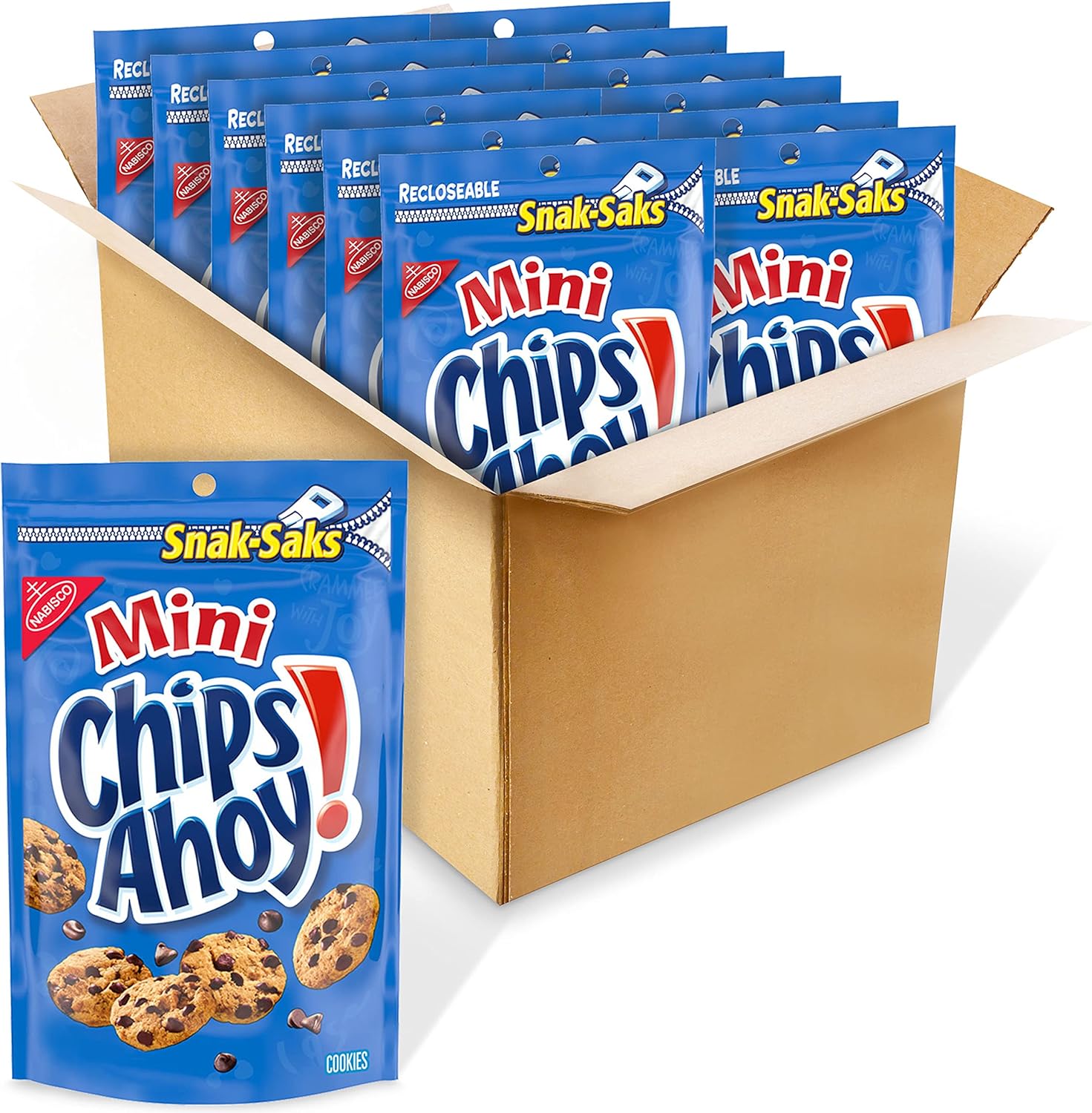 Chips Ahoy! Mini galletas de chocolate (bolsas de 3 onzas, paquete de ...