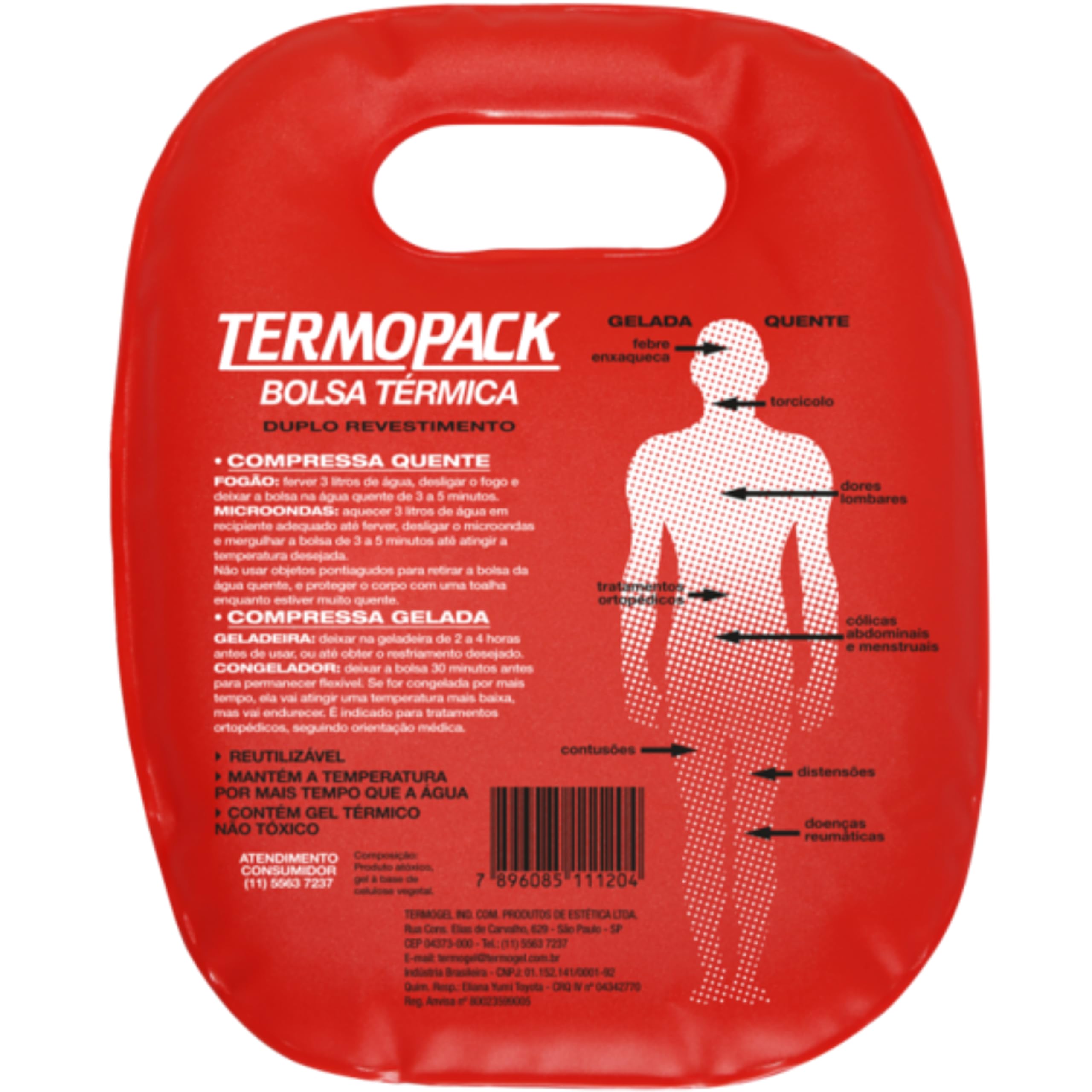 Termogel Bolsa Térmica Em Gel Termopack Grande Vermelha : Amazon.com.br ...
