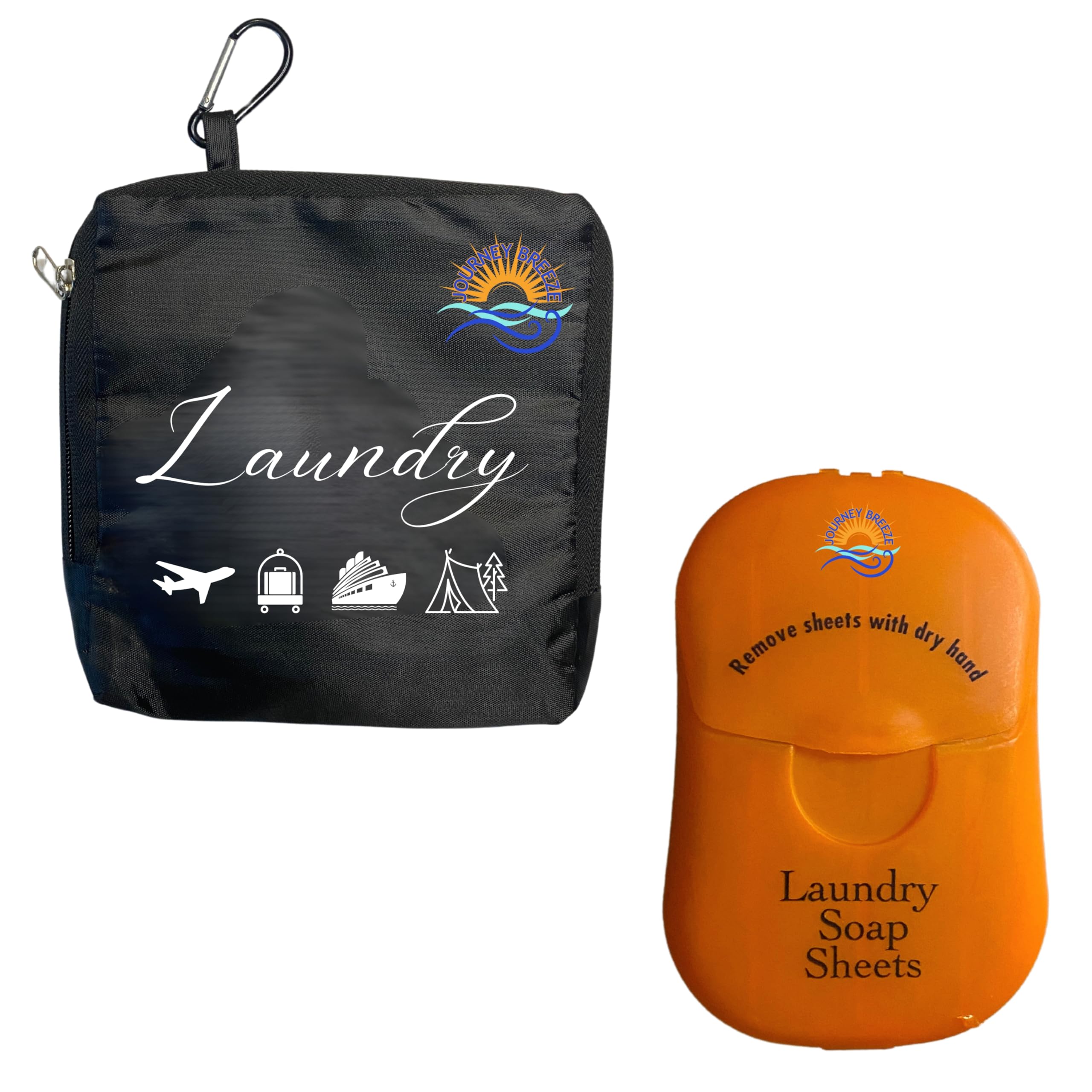 Amazon.com: Travel Laundry Detergent Sheets and Foldable Laundry Bag ...