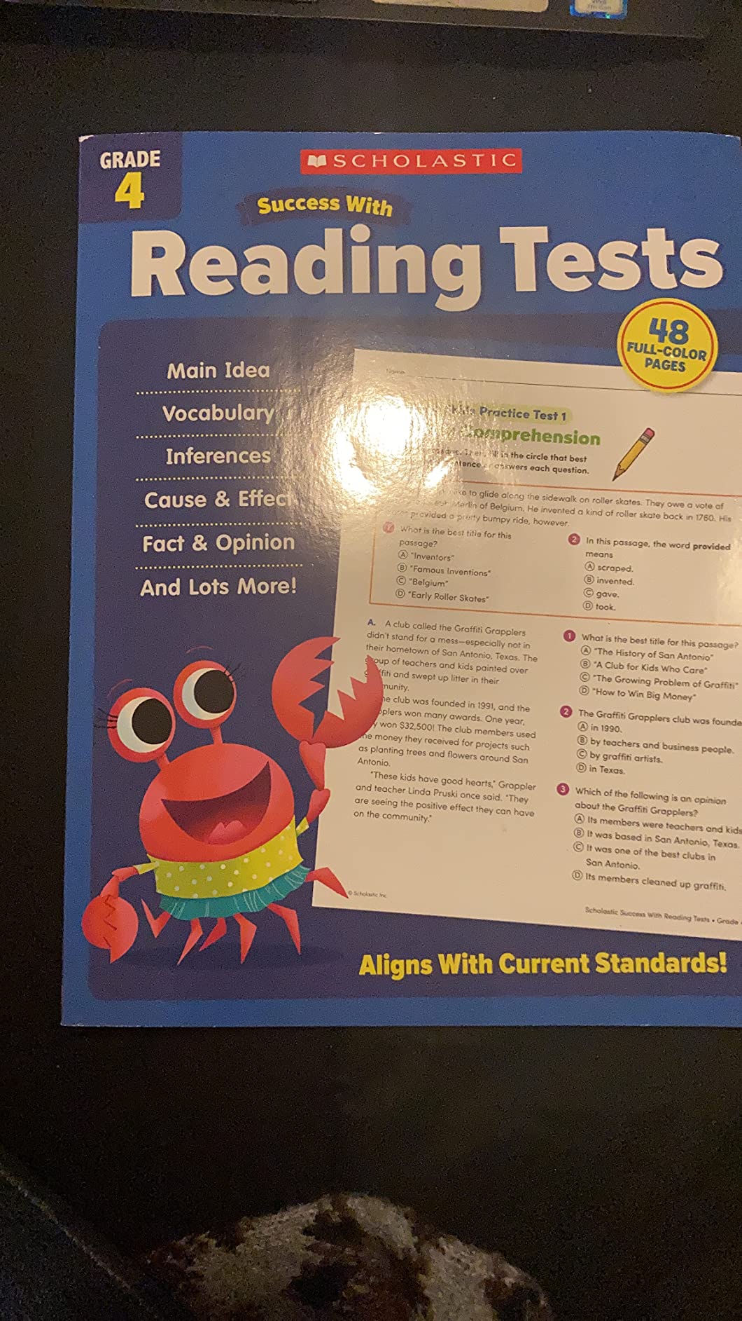 Amazon.com: Scholastic Success with Reading Tests Grade 4 Workbook ...