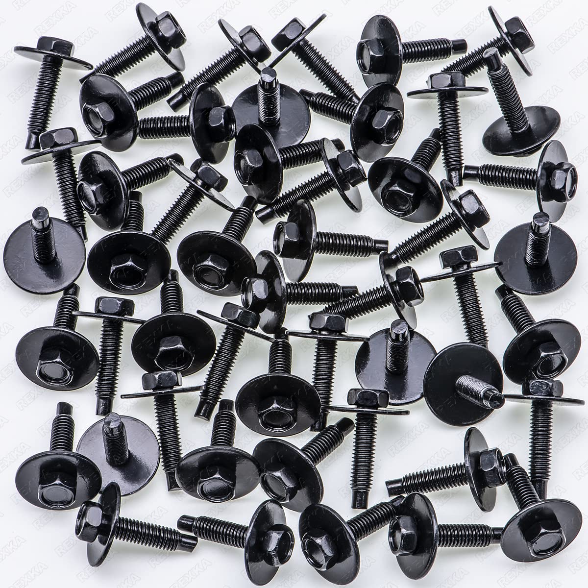 5/16-18 X 3/4 Hex Head Fender Bolts Black Phosphate Set Of 25 Black ...