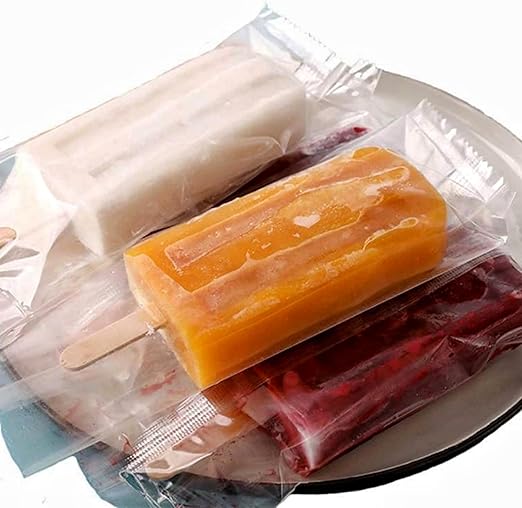 200 Pack Clear Ice Lolly Bags | Food Grade, Heat-Sealable Plastic ...