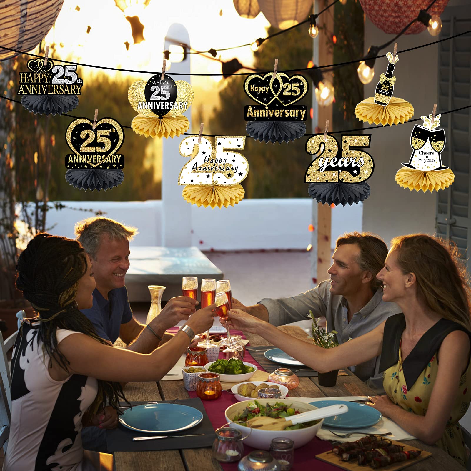 25th Wedding Anniversary Party Decorating Ideas