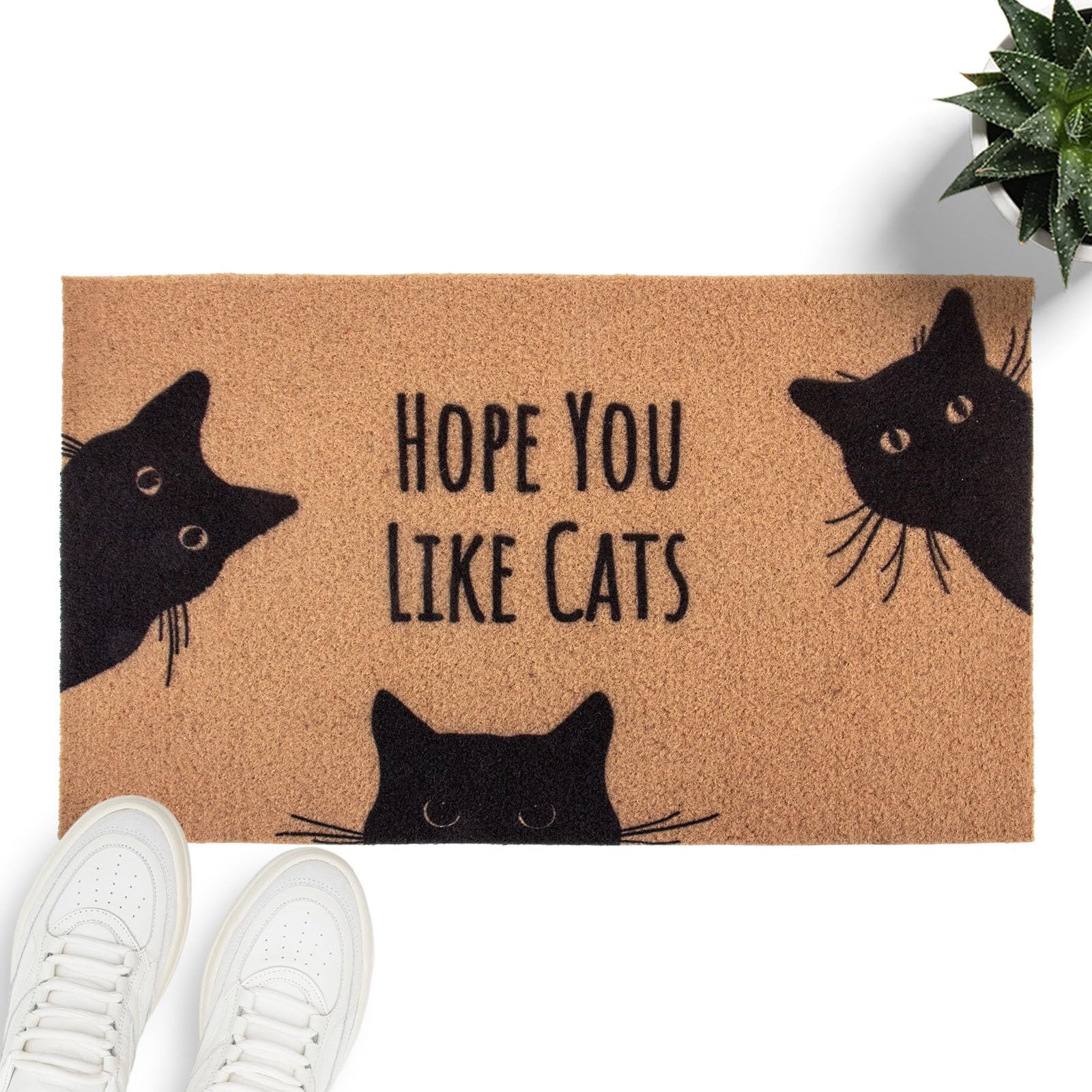 Amazon.com: KDLY Hope You Like Cats Doormat, Forest Mountain Decor ...