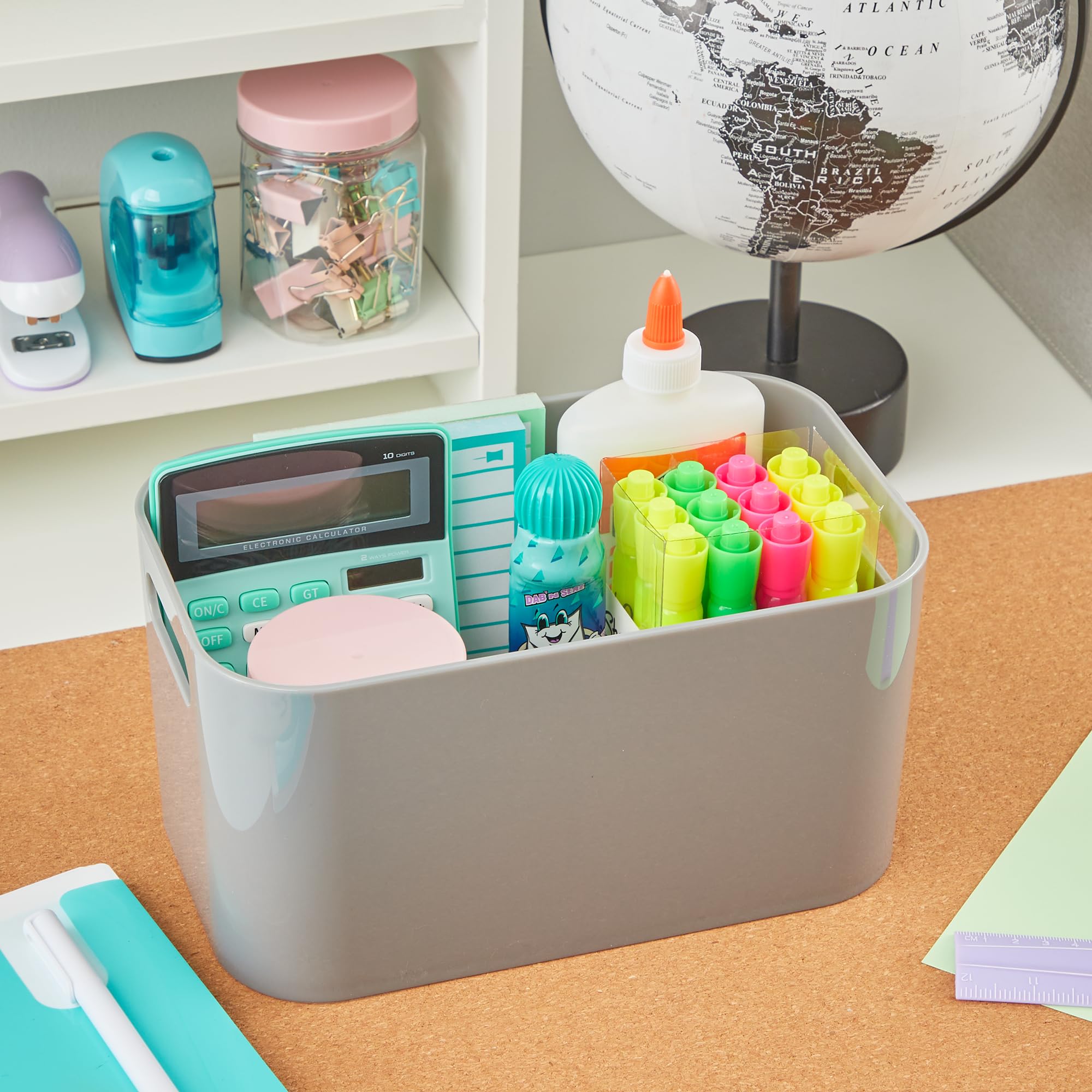Snapklik.com : STORi Bliss 10" X 6" Open Compartment Plastic Organizer ...