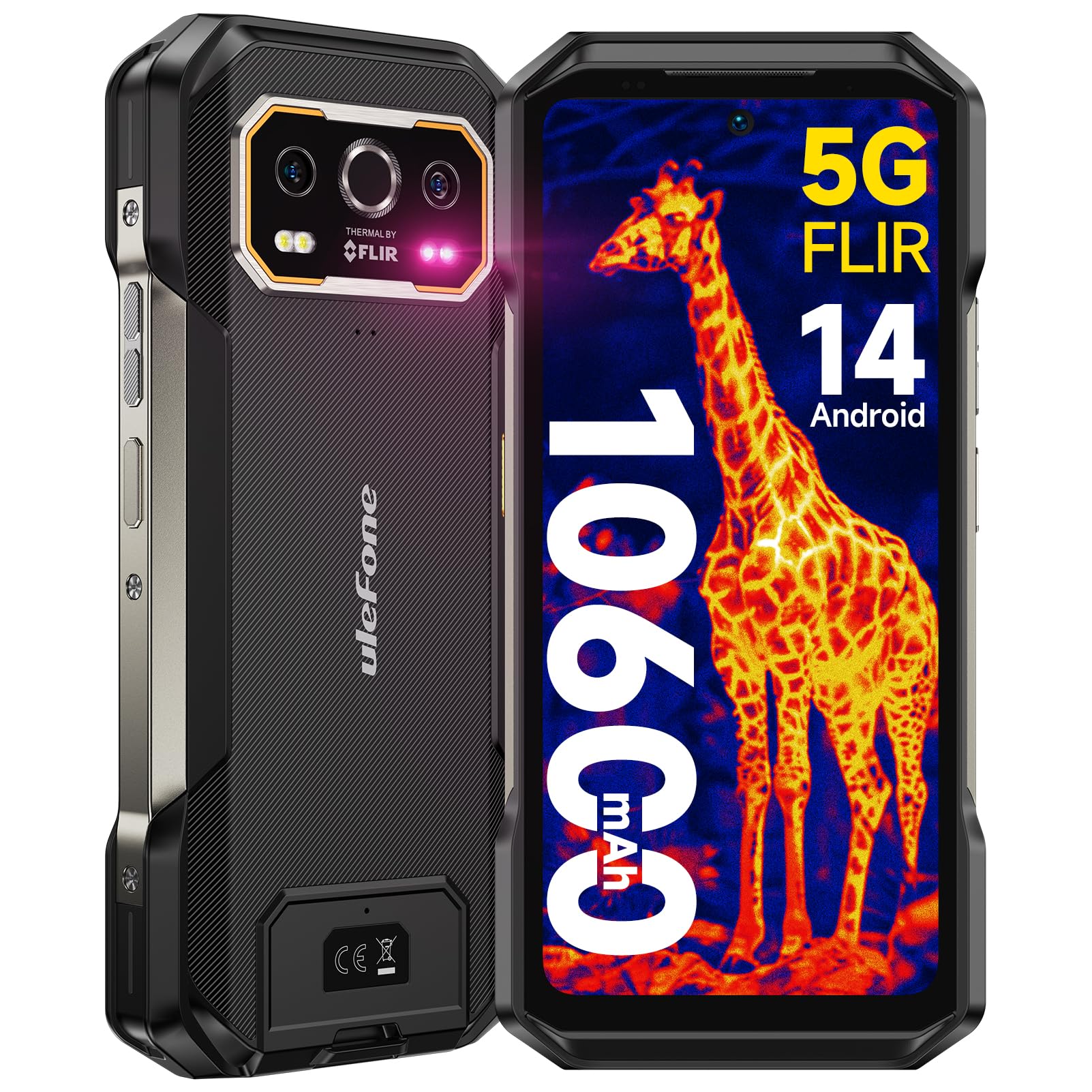 Ulefone Armor 27T Pro 5G Rugged Smartphone Thermal Imaging Camera ...