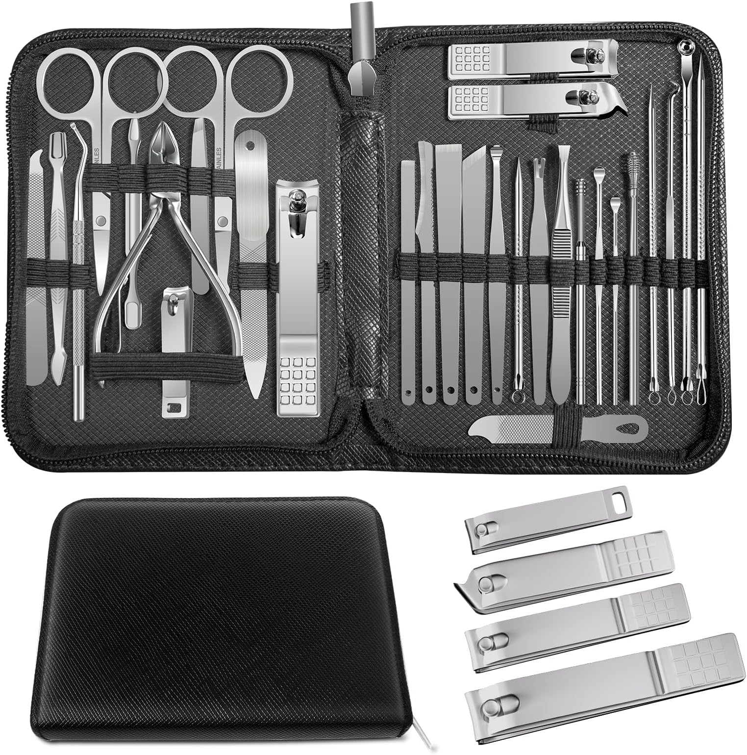 Amazon.com : Manicure Set Professional Set Nail Clippers Pedicure Kit ...