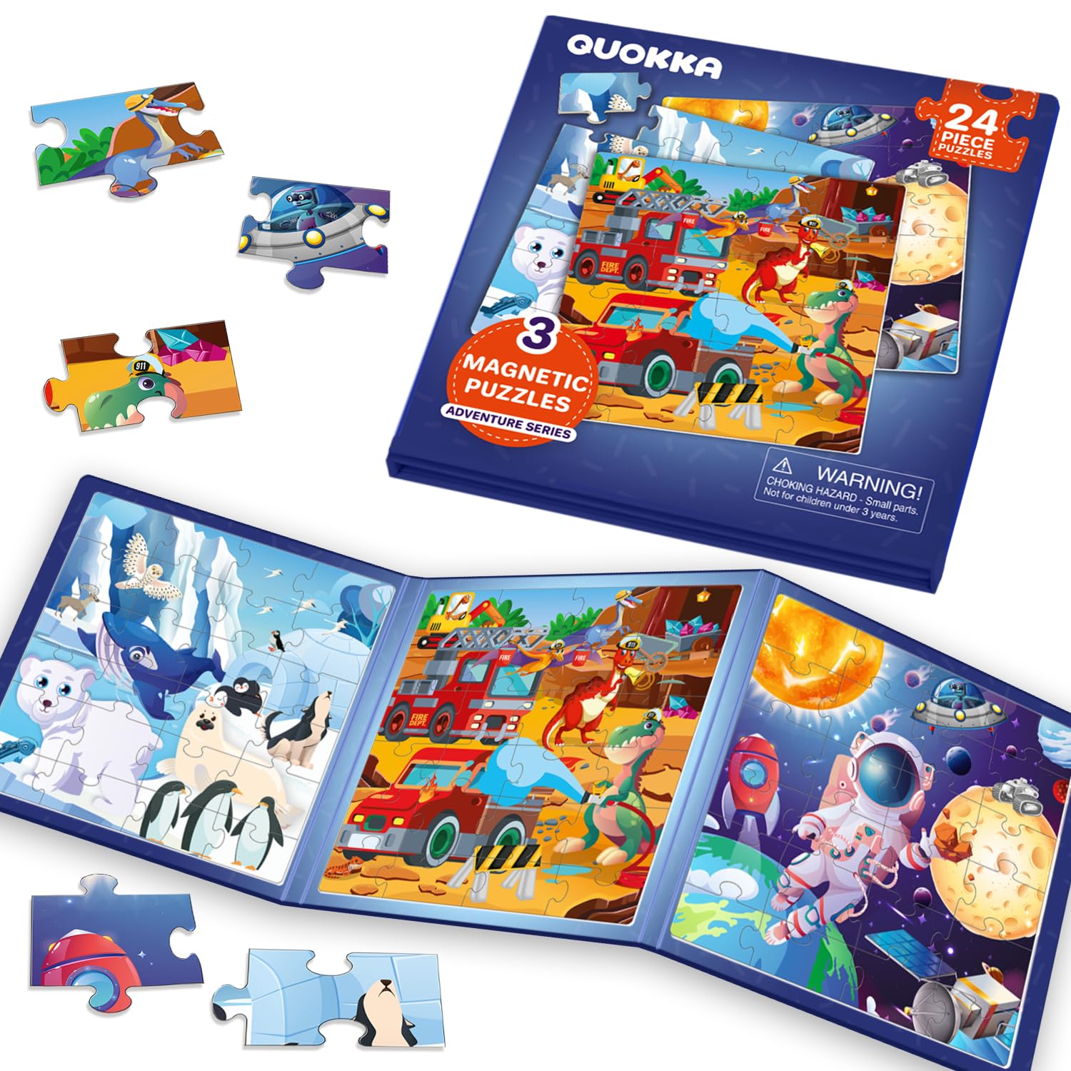 Amazon.com: QUOKKA Magnet Puzzles for Toddlers 2-4 Years Old - 24 Pcs ...