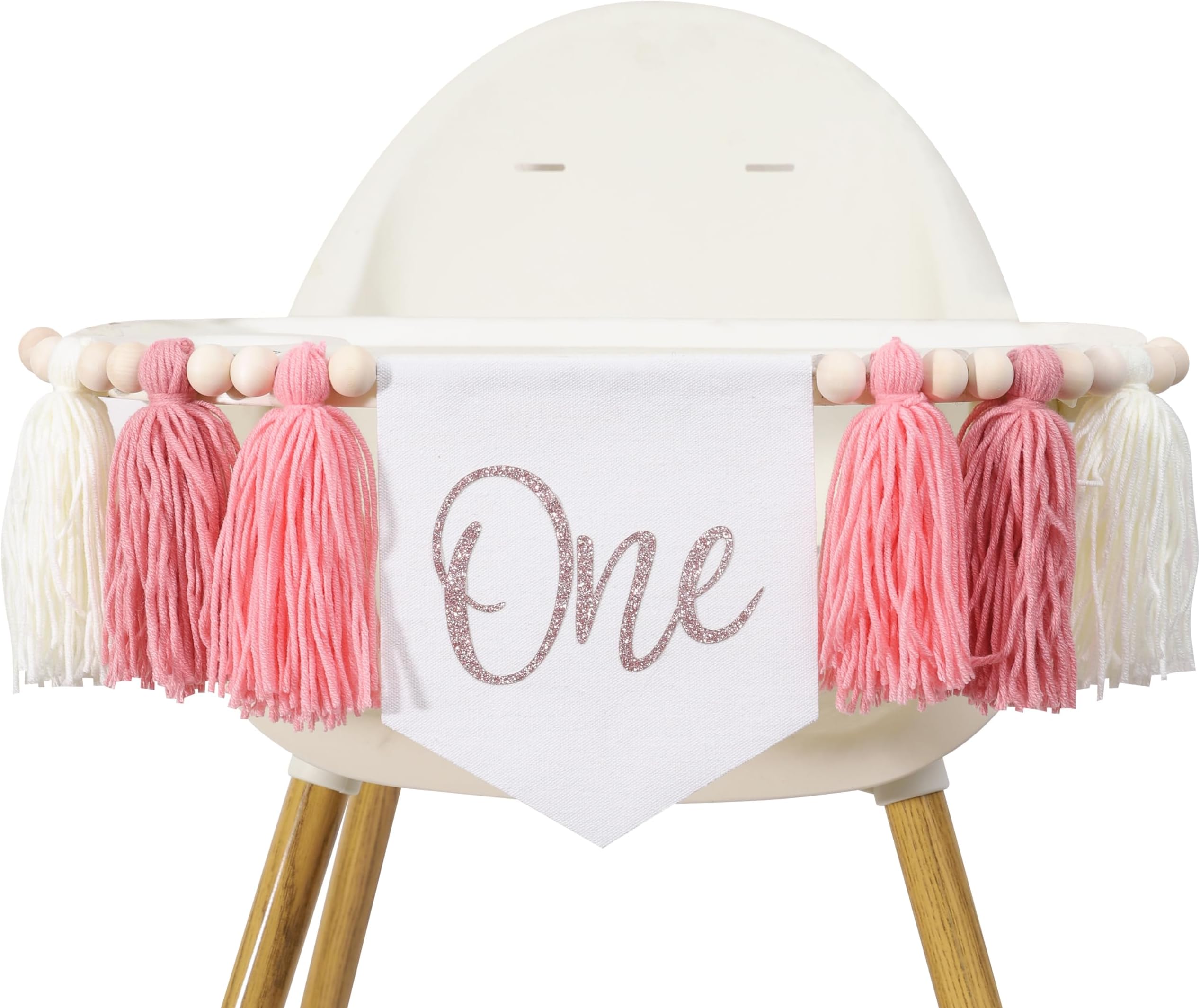 Amazon.com: 1st Birthday High Chair Tassel Banner - Girls First ...
