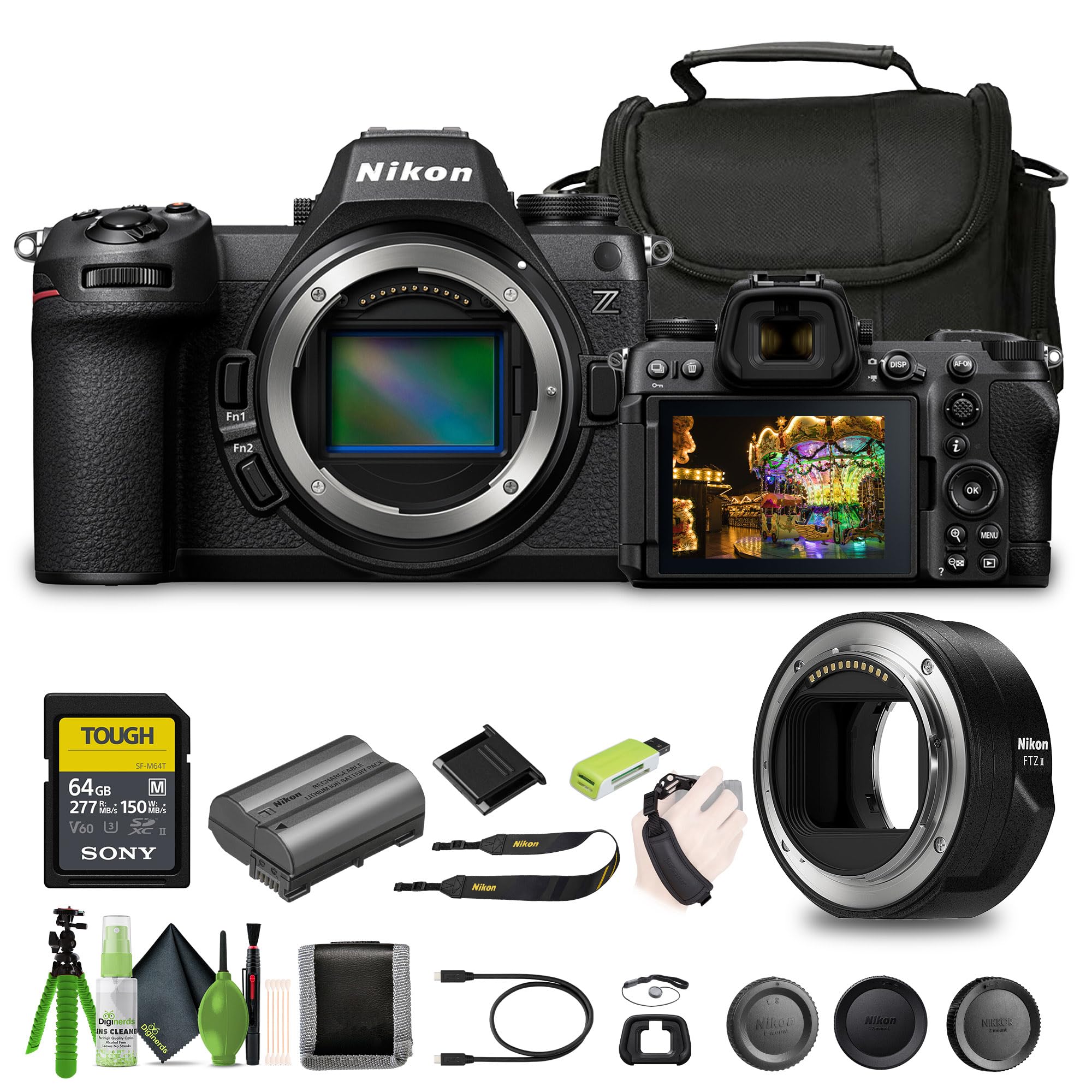 Amazon.com : Nikon Z6 III FX-Format Mirrorless Camera + 64GB SF-M Tough ...