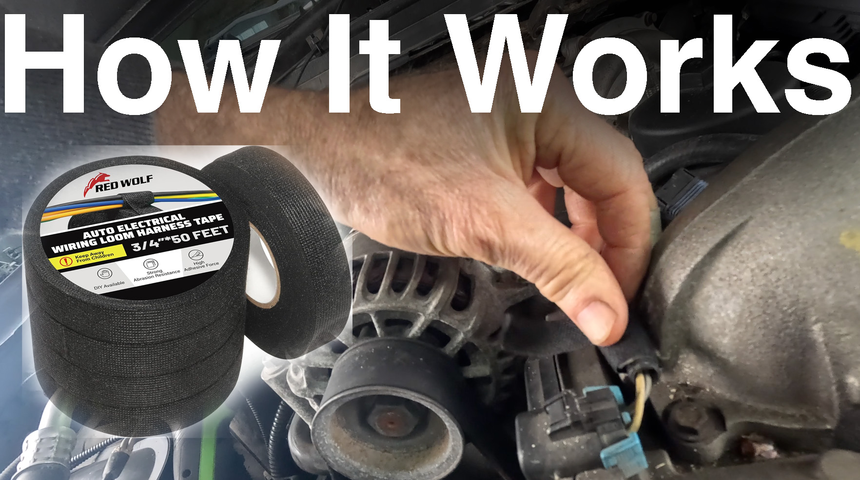 Watch HOW IT WORKS Red Wolf Wiring Loom Harness Tape on Amazon Live