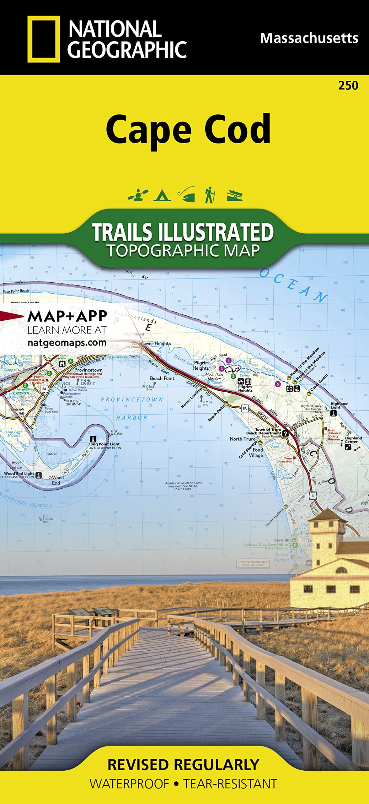 Cape Cod Map (National Geographic Trails Illustrated Map, 250 ...