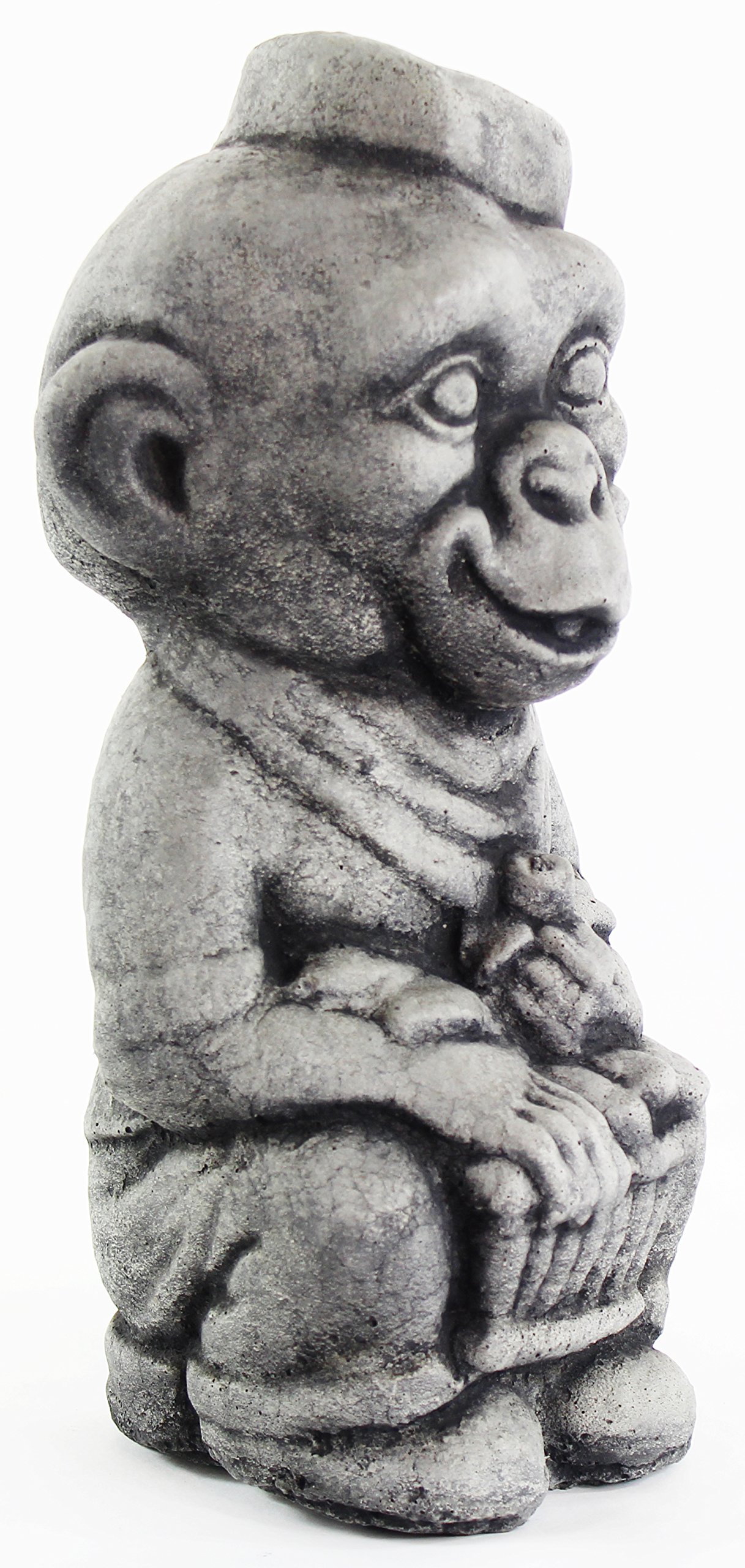 Amazon.com: Italian Monkey Statue Home and Garden Statues Cement ...