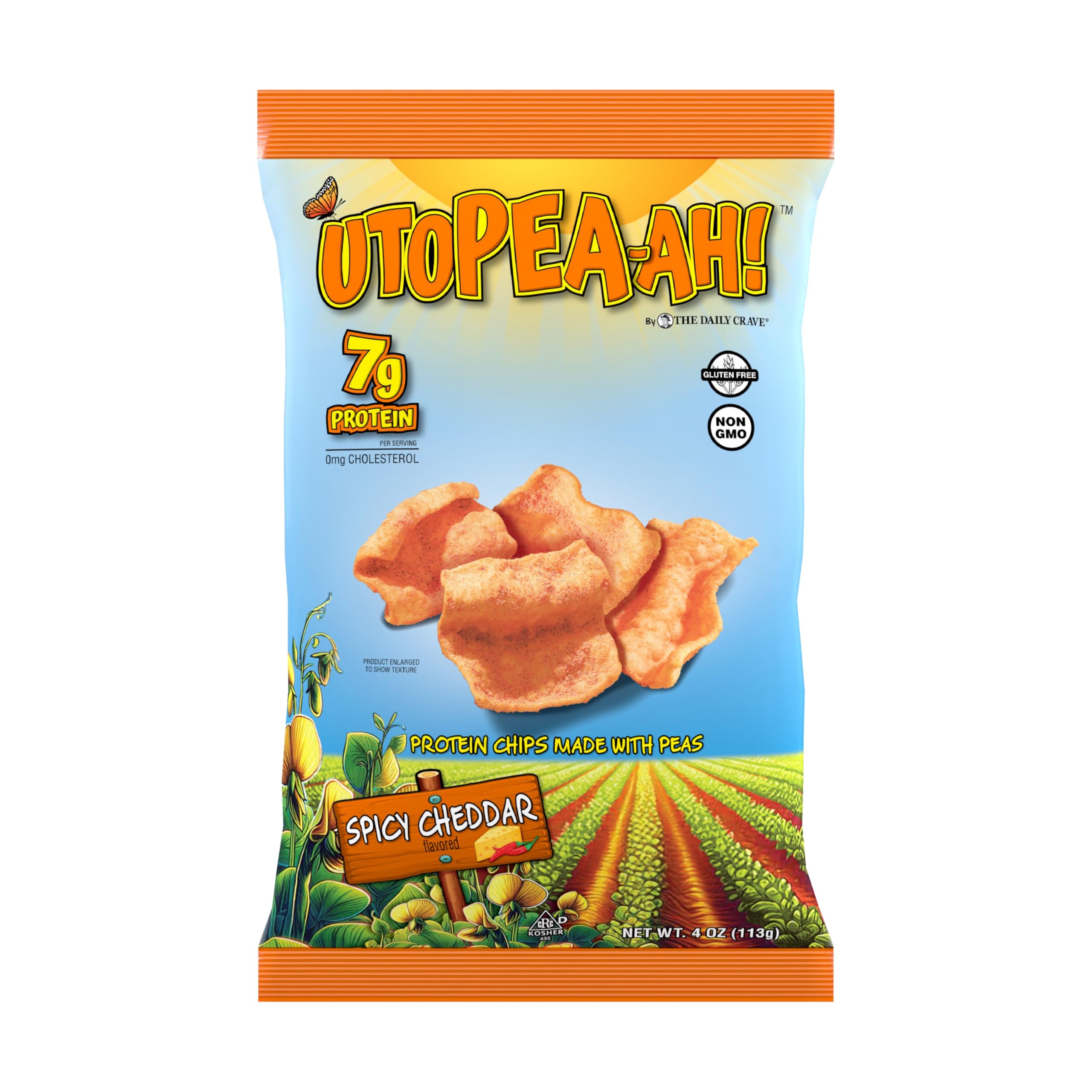 Amazon.com: The Daily Crave Spicy Cheddar Utopeah-ah Protein Chips ...
