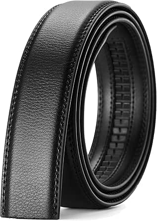 CHAOREN Ceinture pour hommes sans boucle, Ceinture automatique à cliquet pour hommes 35mm Large ...
