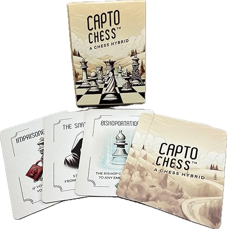 Amazon.com: Capto Chess Strategy Card Deck for Standard Chess Sets ...