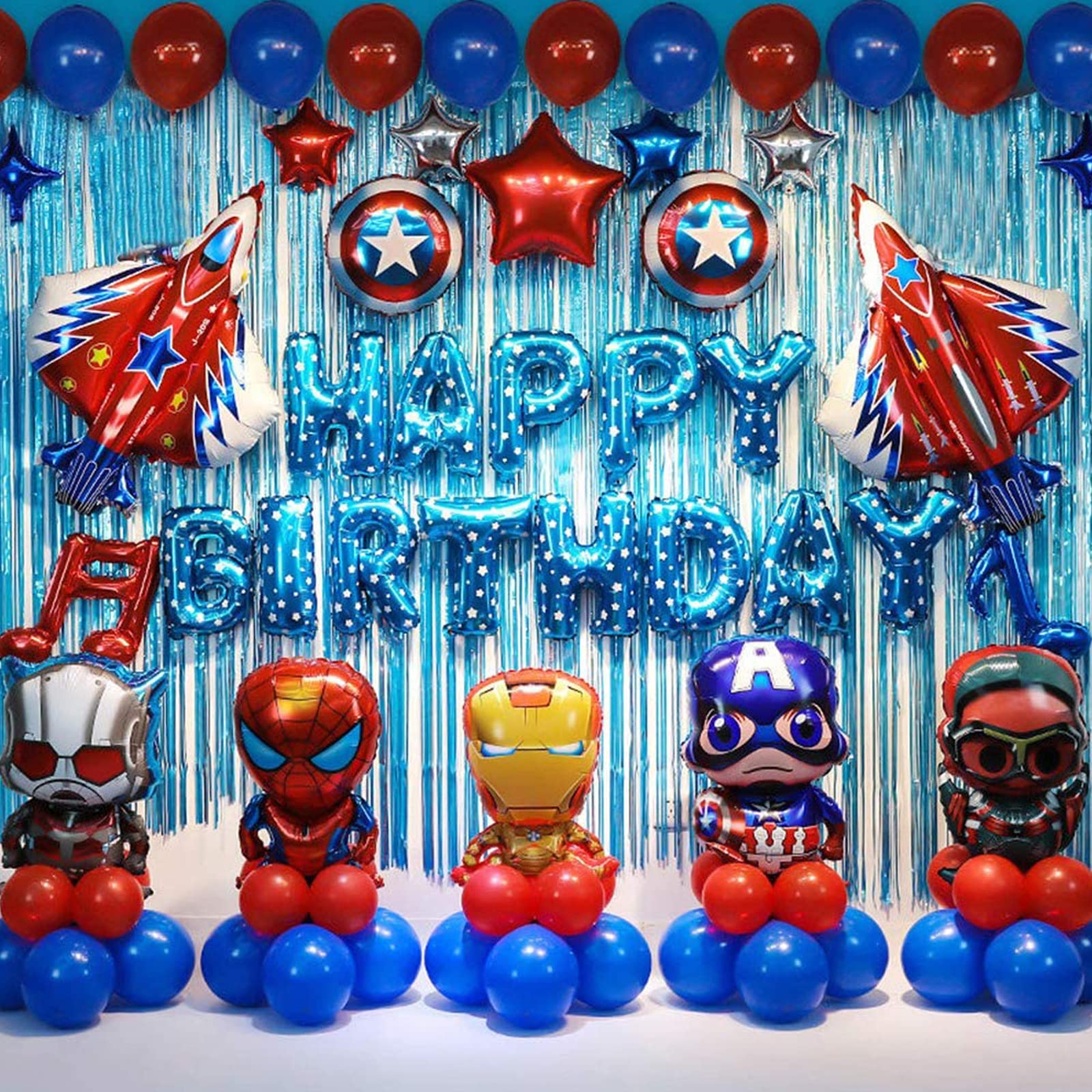 Superhero Birthday Party Decorations 72 Pack Avenger Birthday Party ...