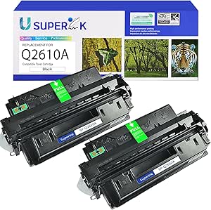 Amazon.com: SuperInk High Yield Black Compatible Toner Cartridge Replacement for HP 10A Q2610A ...