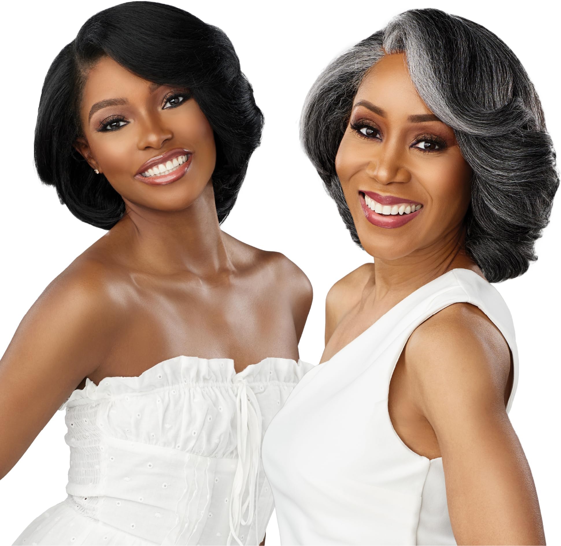 Amazon.com : Sensationnel Dashly Lace Saltandpepper Wig - Sp Unit 9 ...