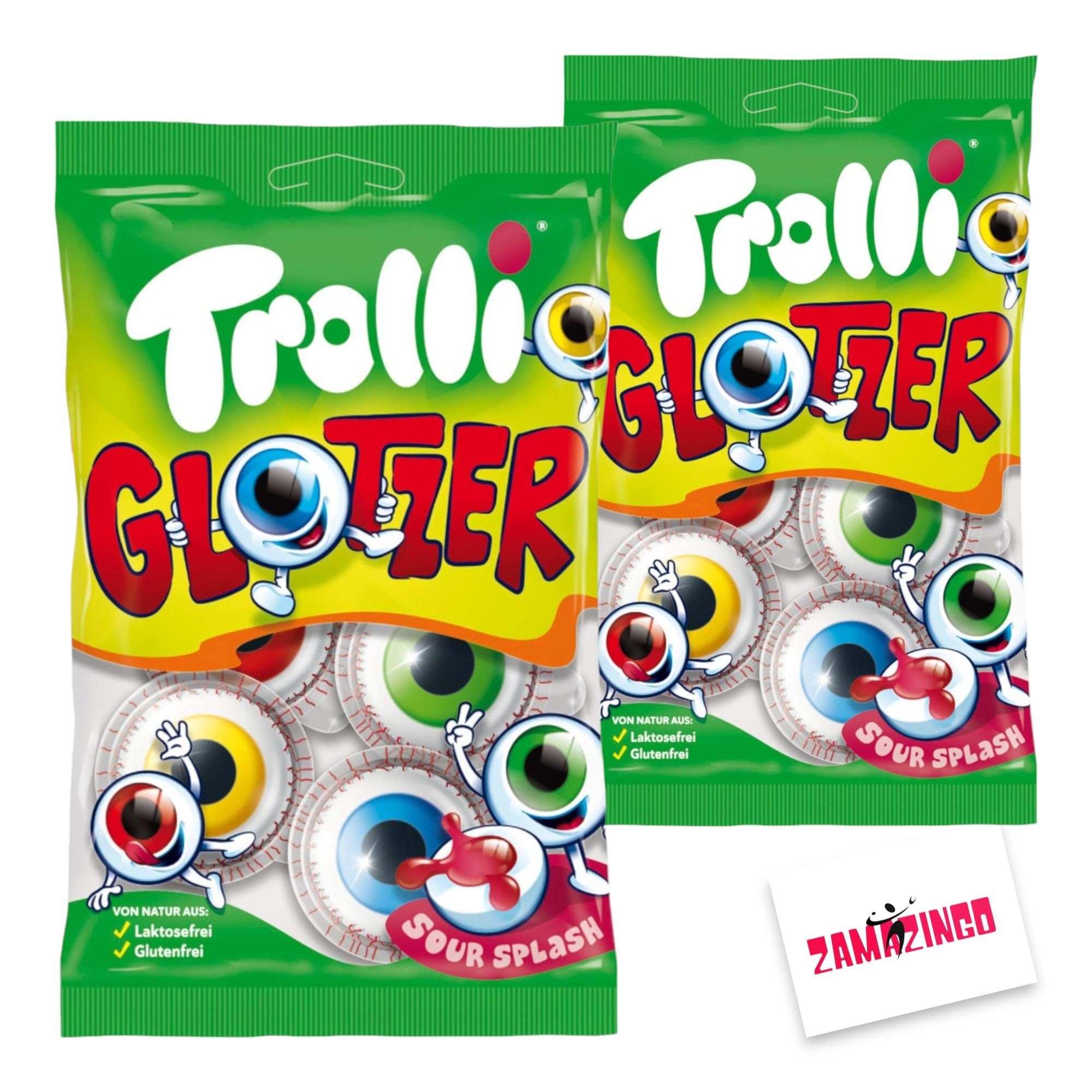Trolli Glotzer Halloween Schaumzucker-Gummibonbon mit saurer Füllung ...