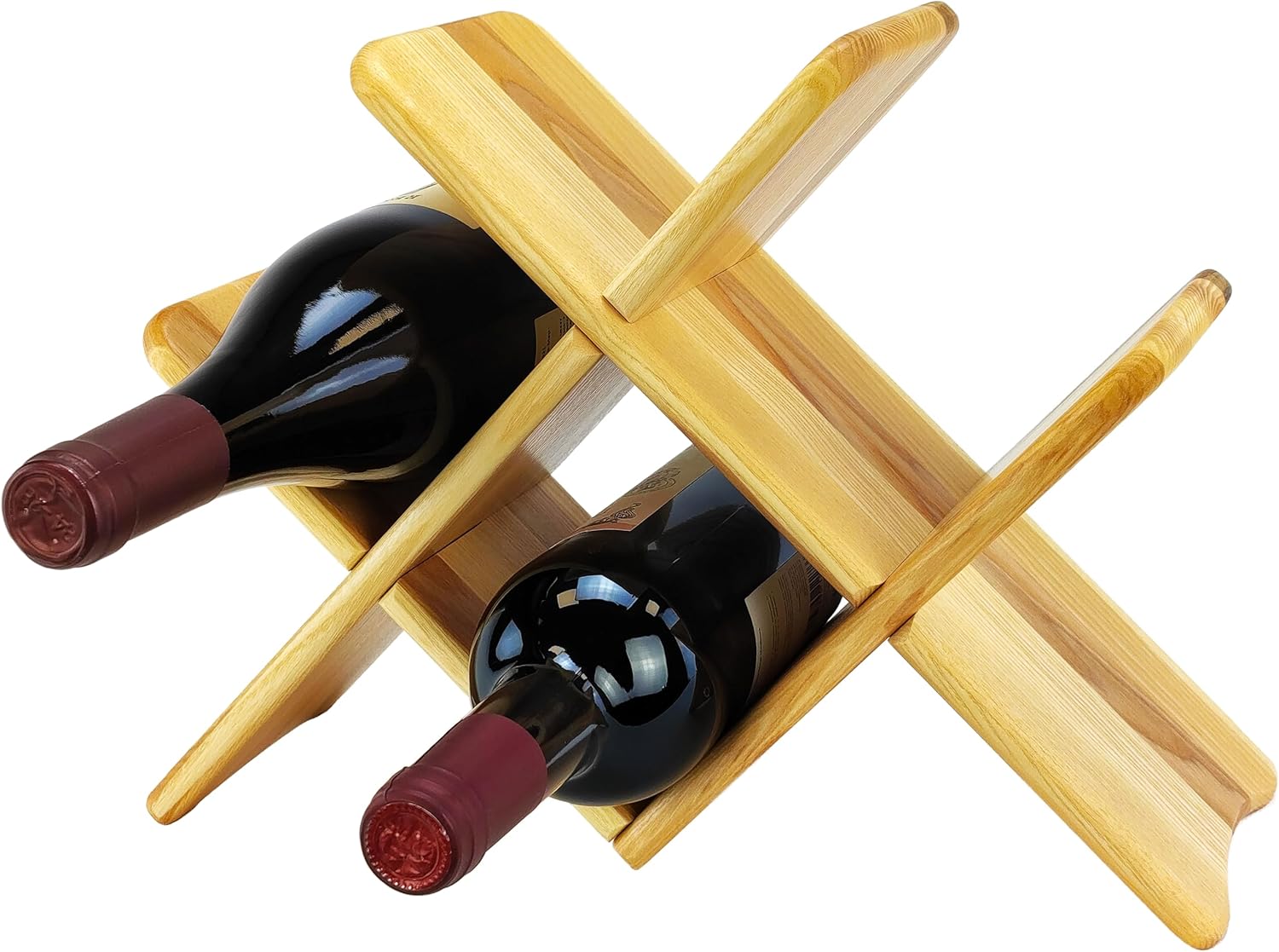 Amazon.com: Wood Wedge, Wine Rack | Wood Wine Storage Racks Countertop ...