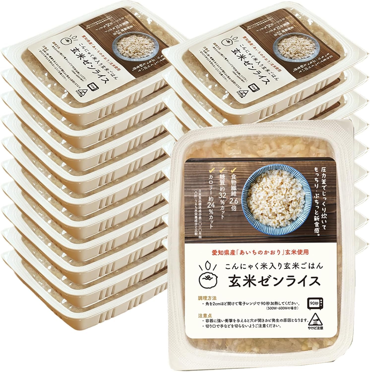 Amazon.com : Nishiki Cooked Brown Rice, 7.4-Ounces (Pack of 6) : Brown ...