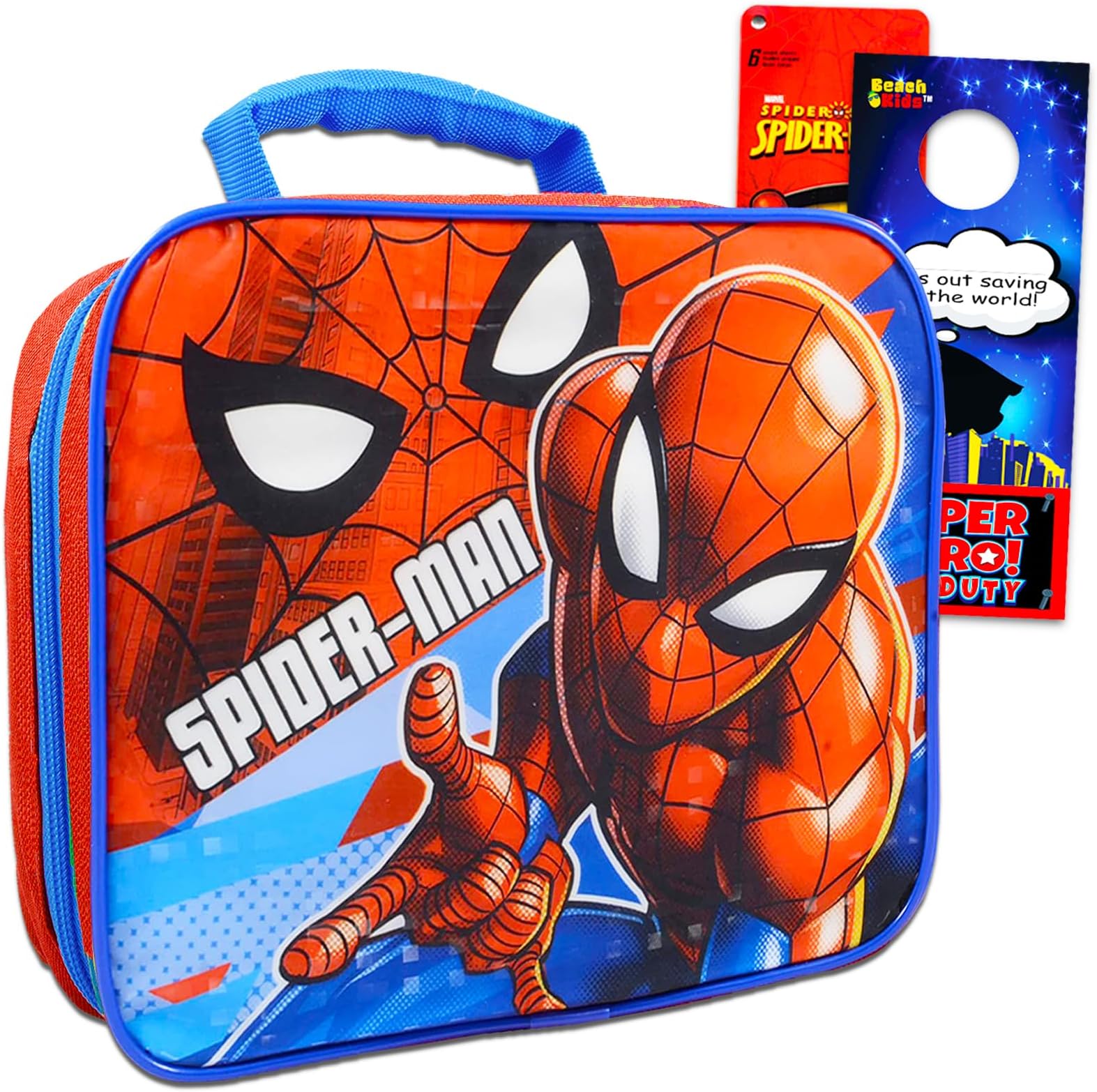 Amazon.com: Marvel Spiderman Lunch Bag Set For Boys - Bundle with ...