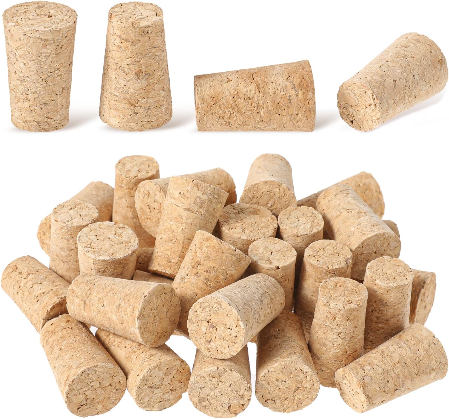 Amazon.com: 16 Pack Soft Wood Corks Tapered Cork Wooden Beer Bottle ...