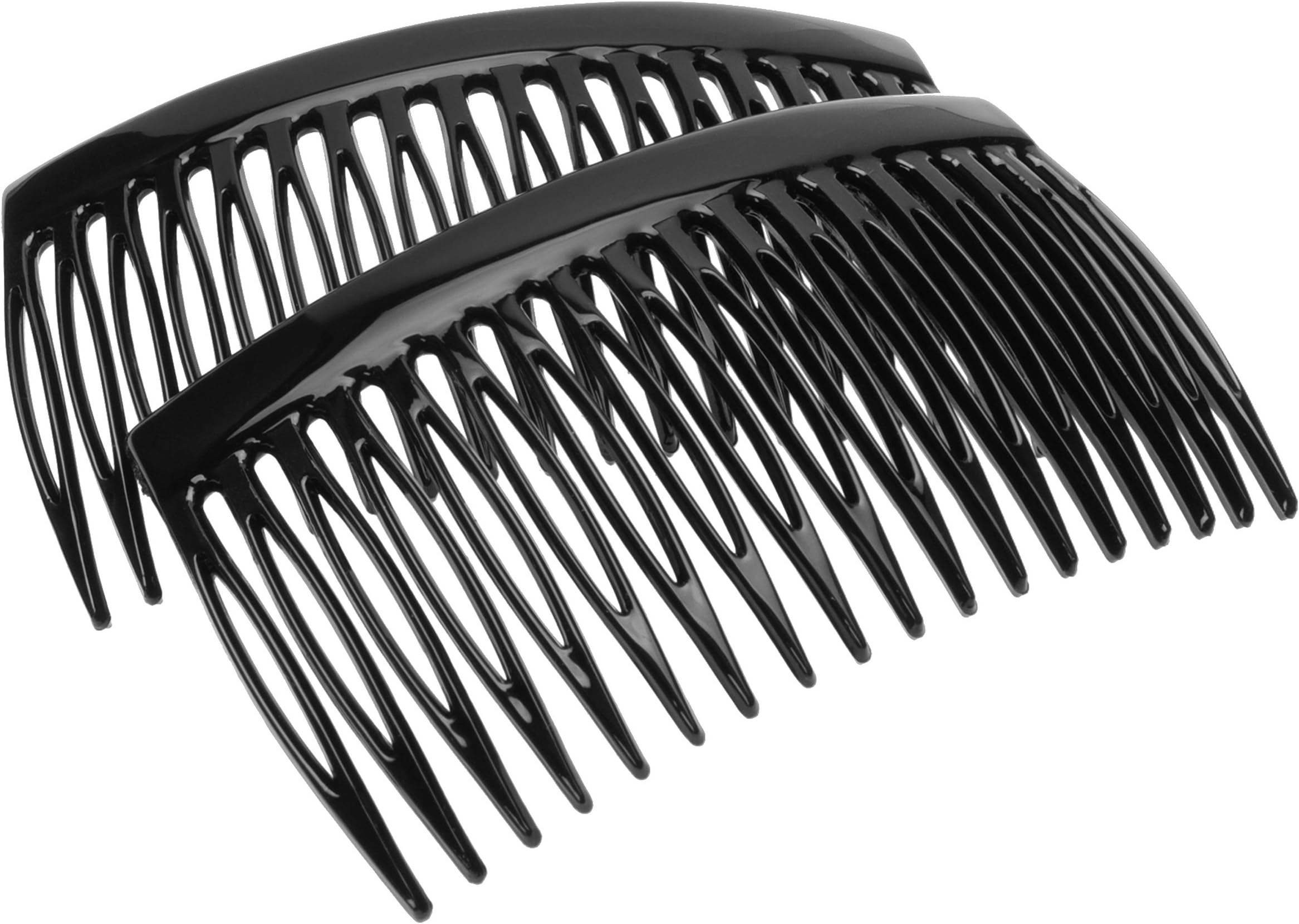 Amazon.com : France Luxe 18 Tooth French Side Comb Pair - Black ...