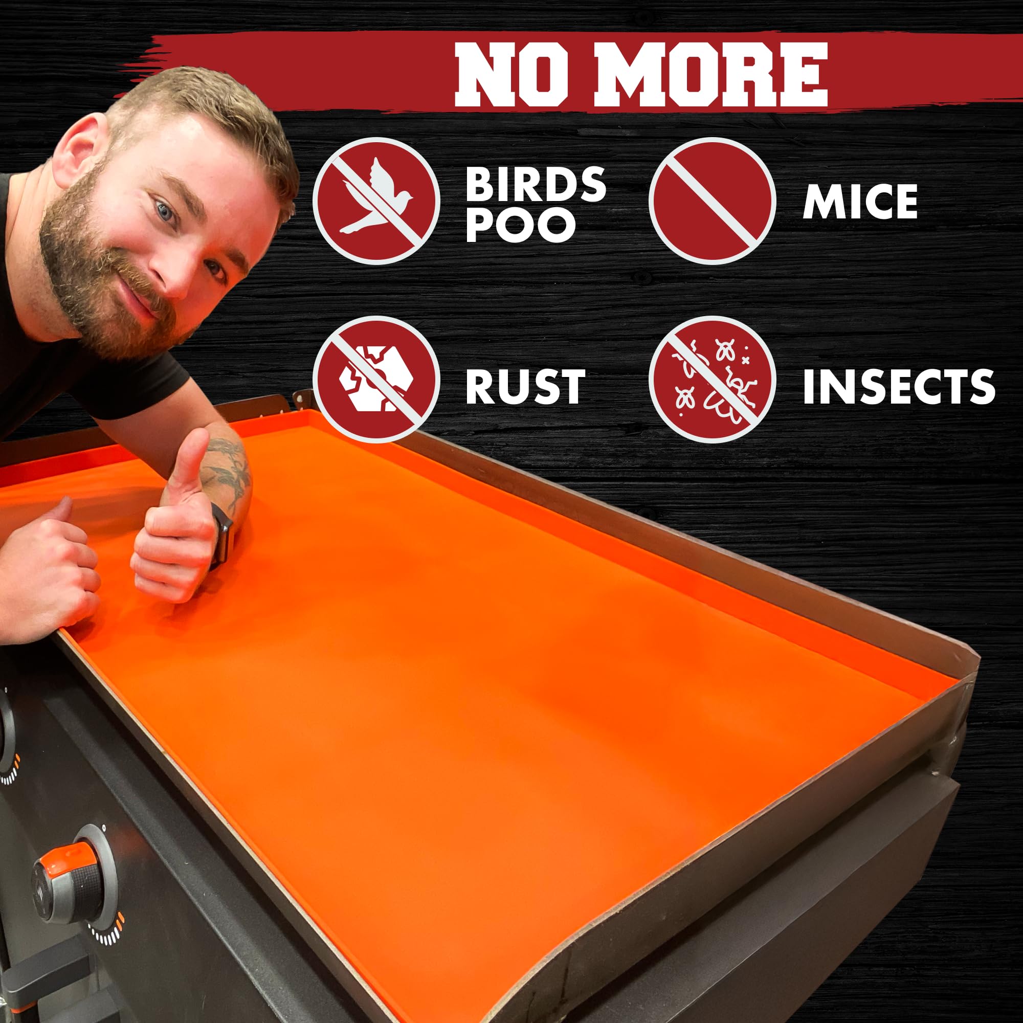 Snapklik.com : KITCHEN PERFECTION 28 Silicone Griddle Mat, 28 Inch ...