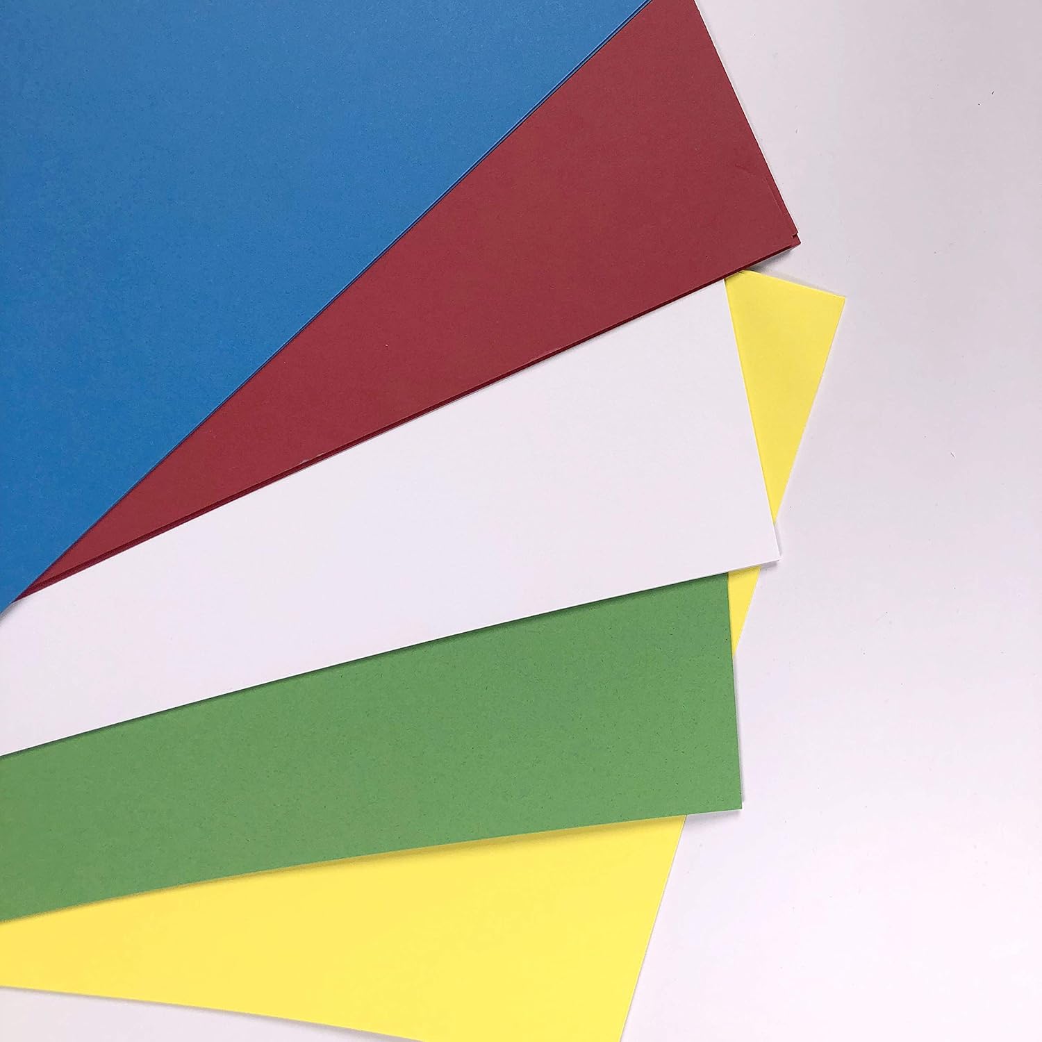 Bright SRA3 Coloured Card 100 Sheets 230 Micron 180gms 5 Colours Red ...