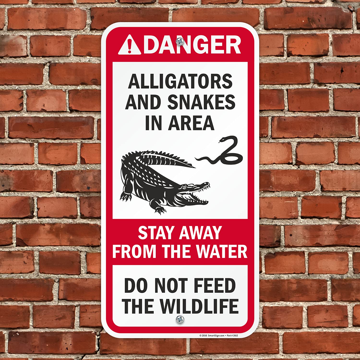 Alligator Nasa Warning Signs Alligator Danger Warning Sign In Florida