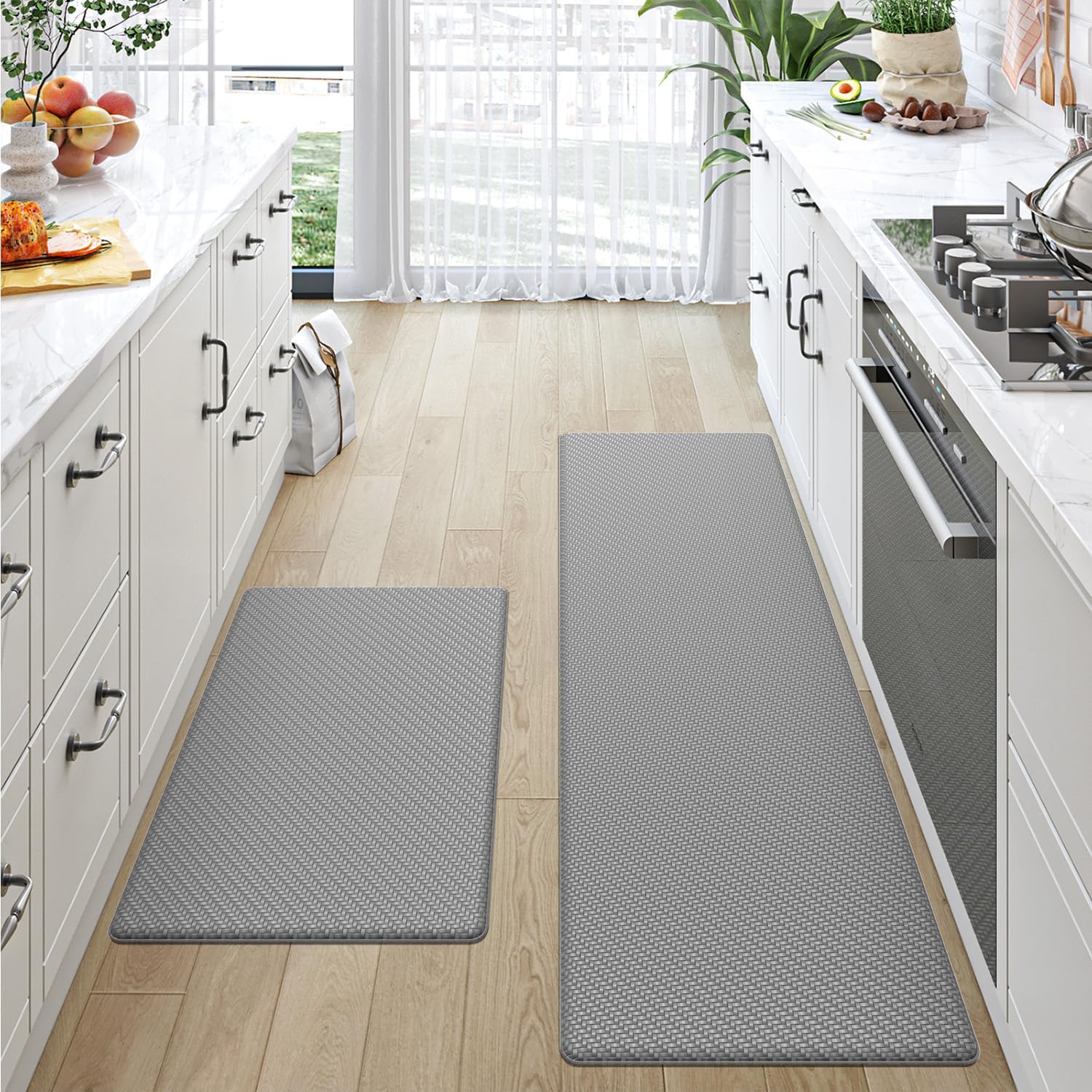 Amazon.com: Lumi LUMI Kitchen Mat Set: Anti-Fatigue, Non-Slip ...