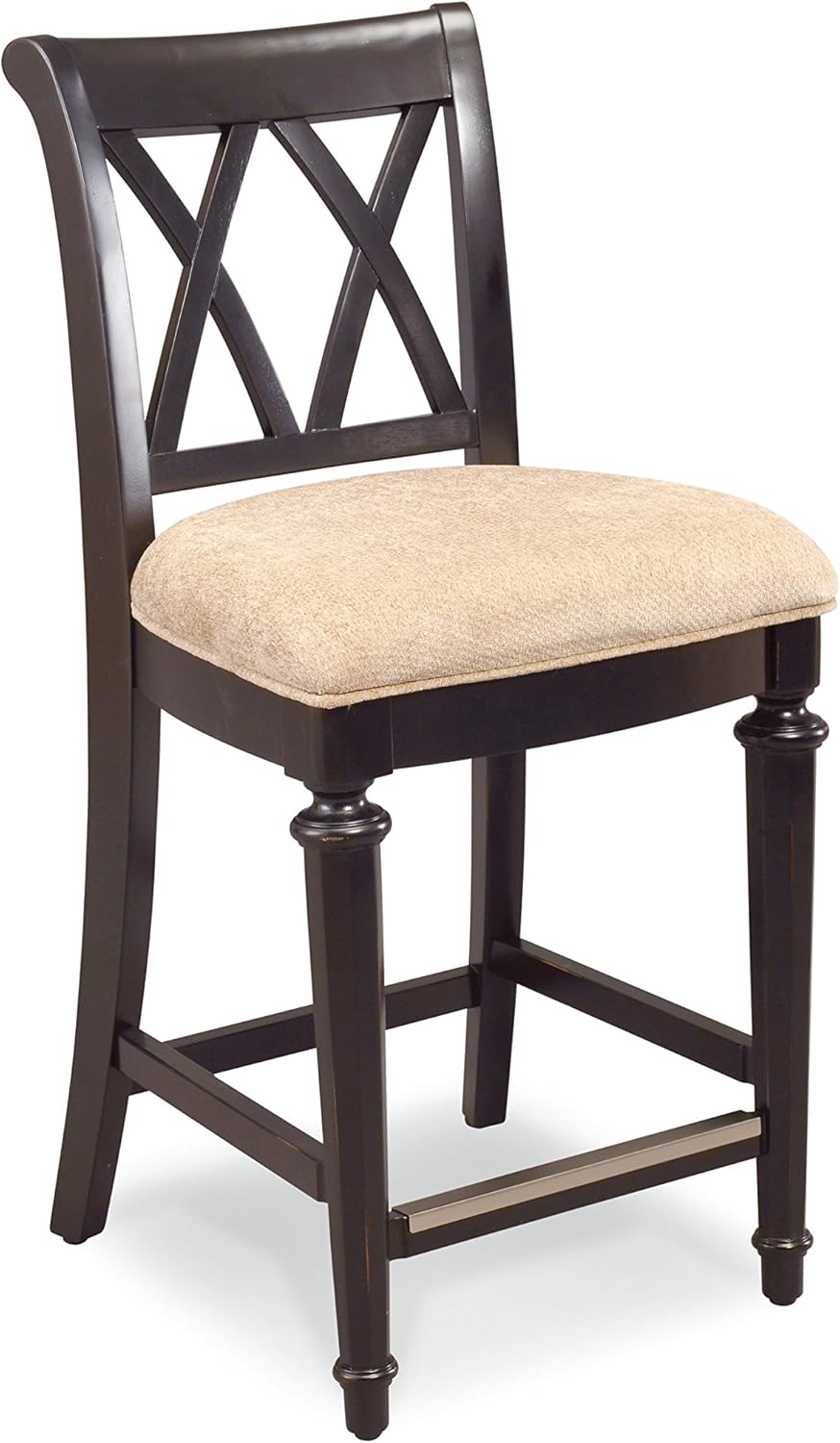 Amazon.com: Camden Black Bar Stool Counter Height (Set of 2) - American ...