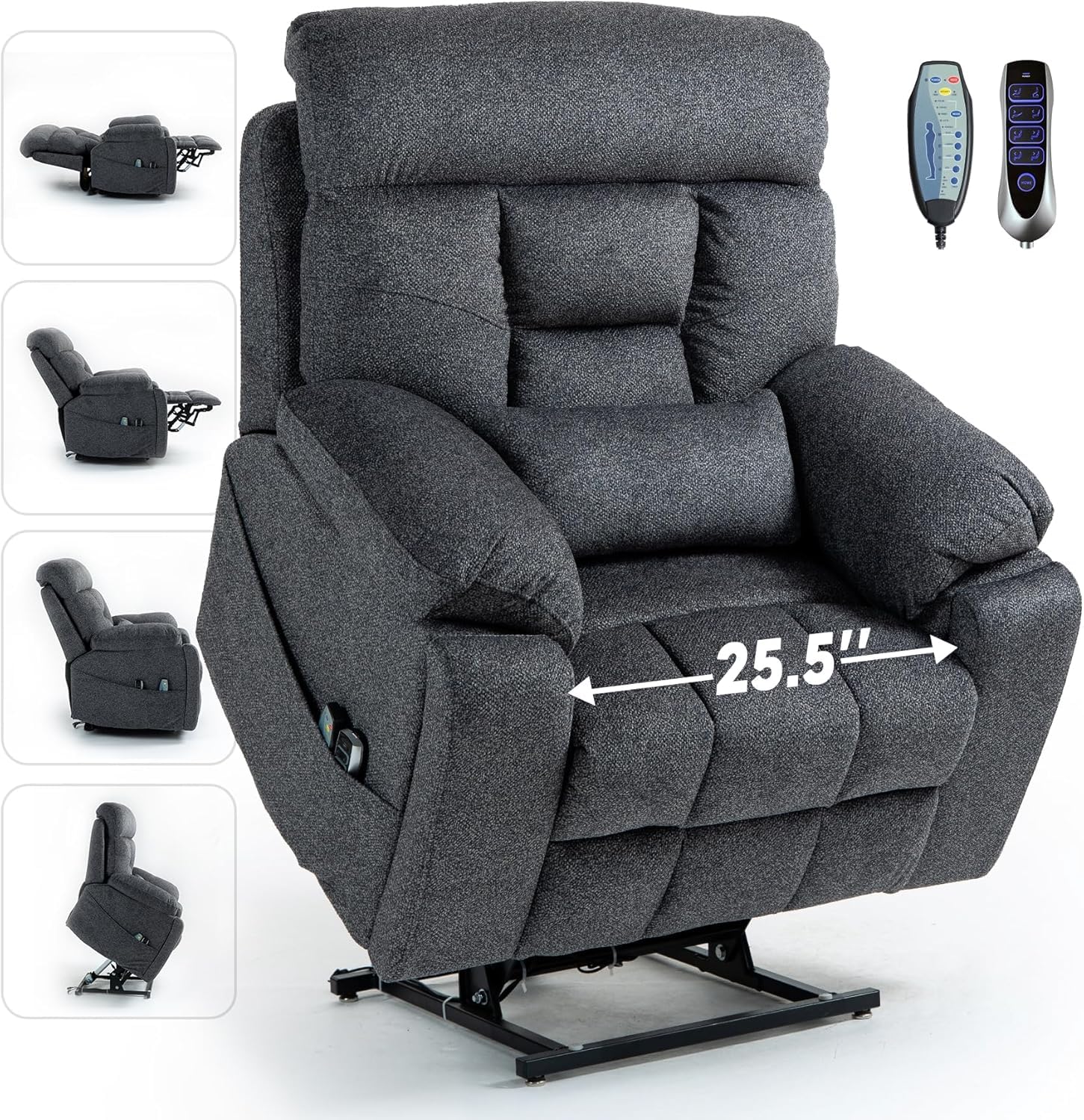 Amazon.com: HBUI Power Lift Chair Recliners for Elderly with Heated and ...