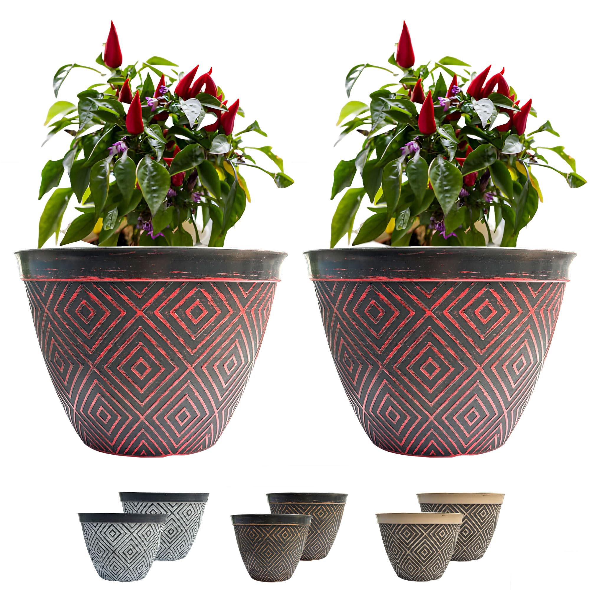 SG Traders Plant Pot Set - Stylish Planters for Outdoor Gardening ...