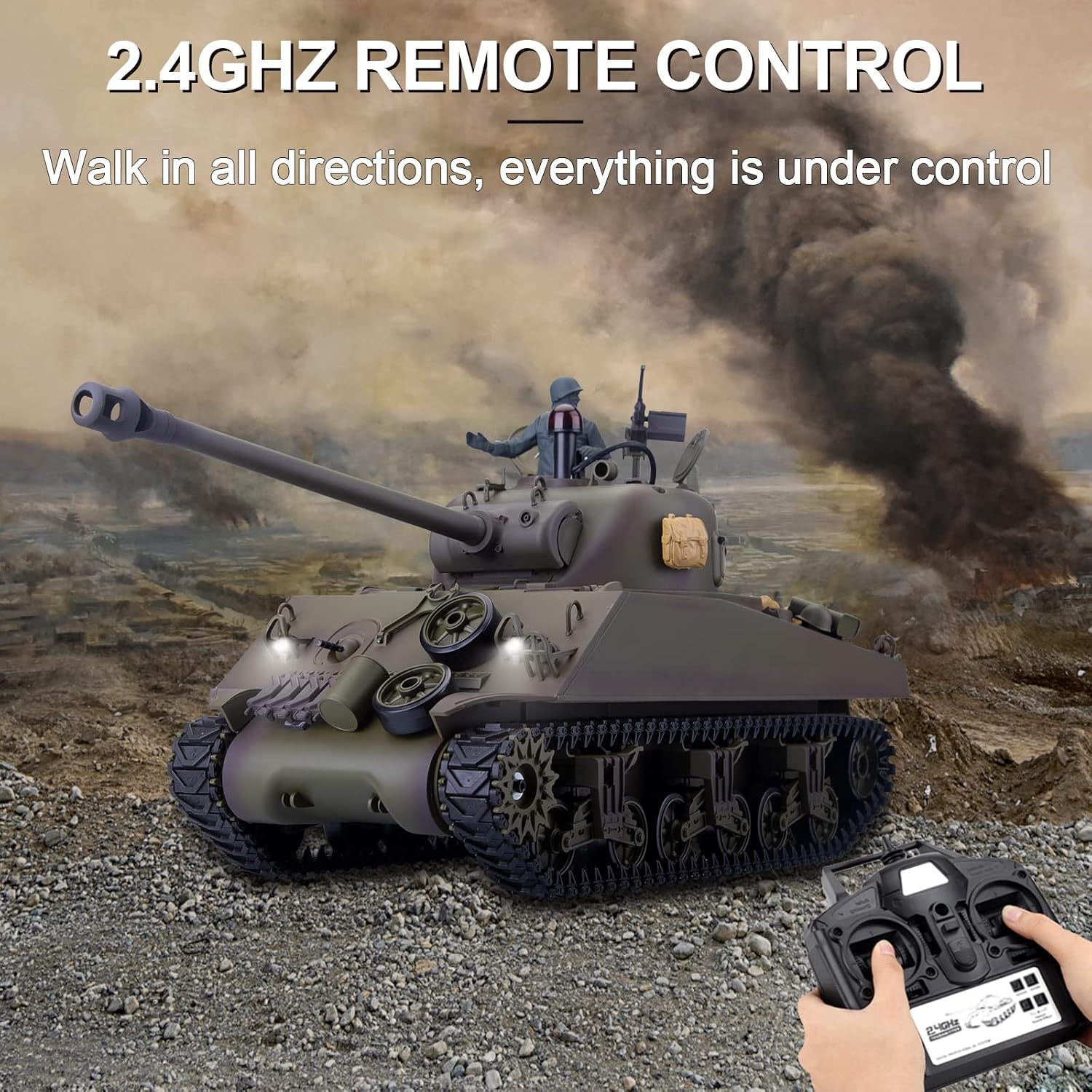 MAYS RC Tank, 1/16 2.4G WW2 US American M4A3 Sherman Philippines | Ubuy