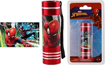 Spiderman Kids Torch 8.7cm, Super Bright 9 LED Pocket Torch, Kids Night ...