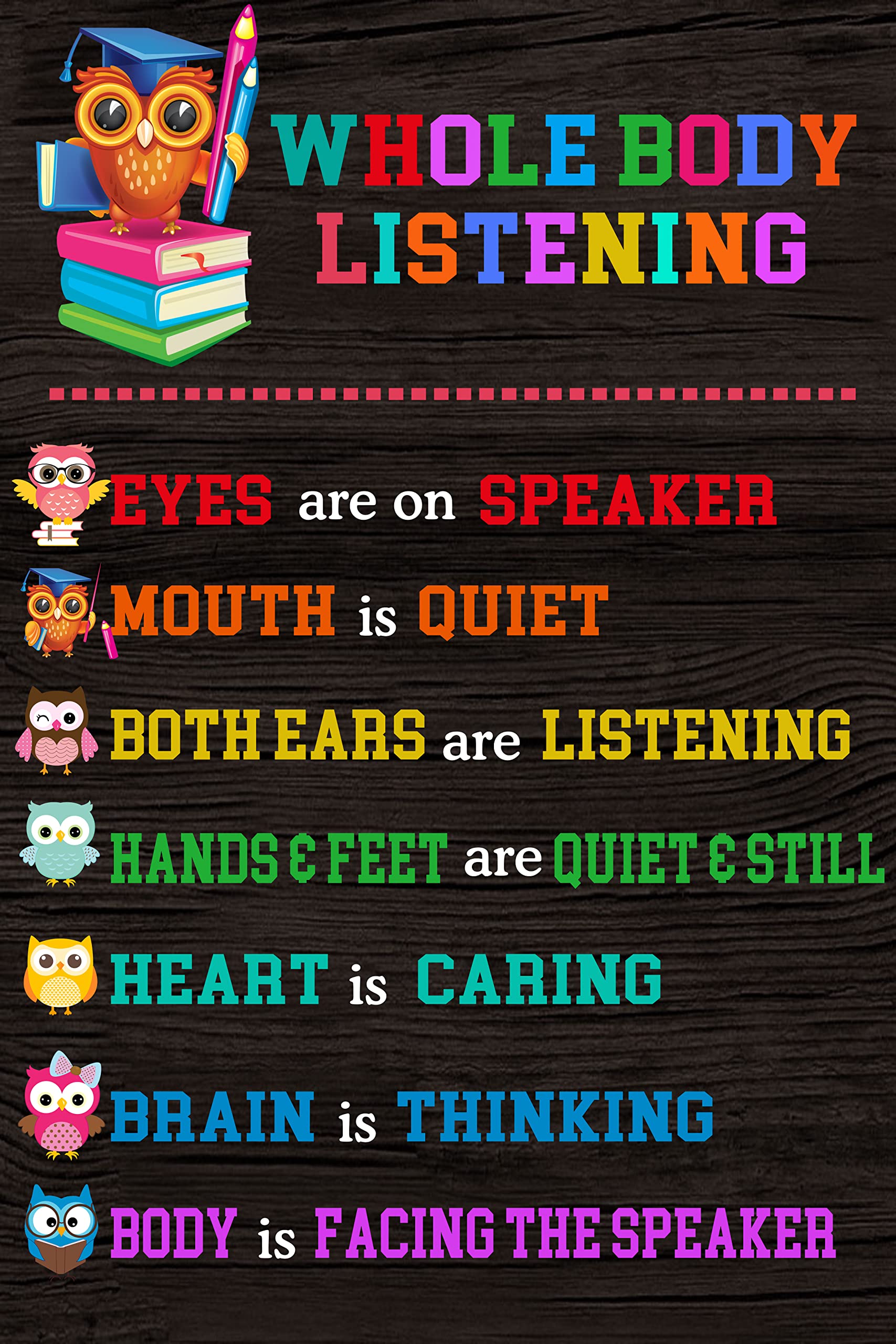 Self Control Owl Poster