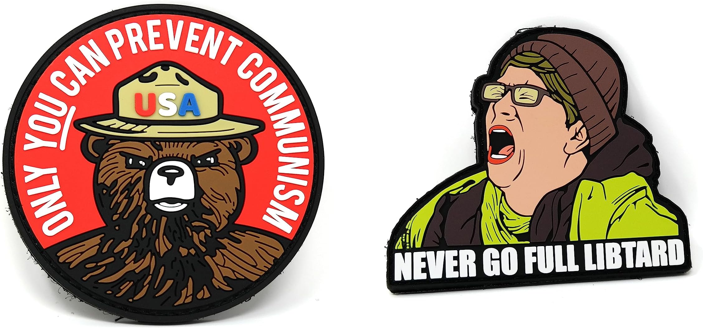Amazon.com: Only You Can Prevent Communism and Never Go Full Lib PVC ...