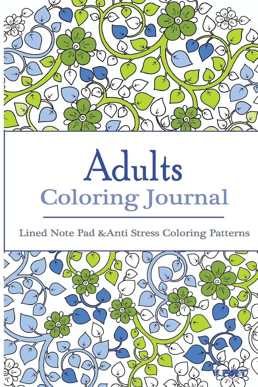 Amazon.com: Adult Coloring Journal : Lined Note Pad and Anti Stress ...
