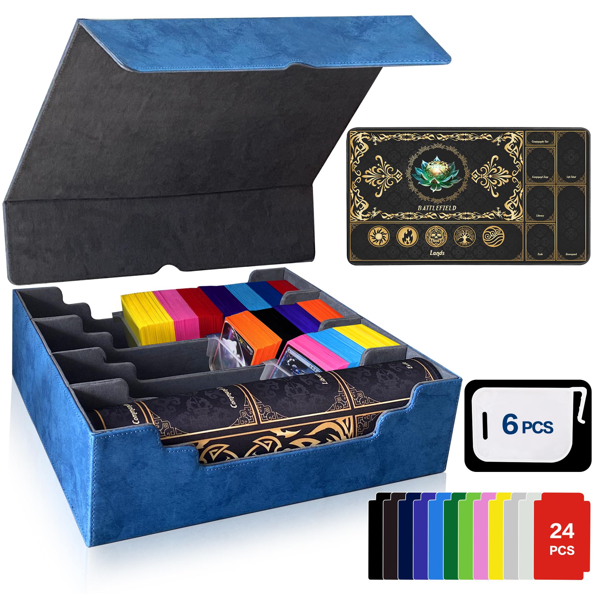 Amazon.com: PROMAXIBINDER Trading Card Storage Box Fits 4000+ Cards, 4 ...